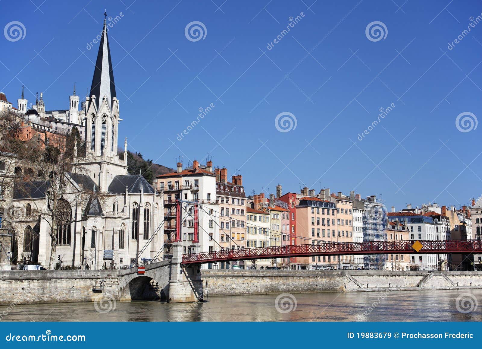 Lyon landscape stock image. Image of lyon, scene, house - 19883679