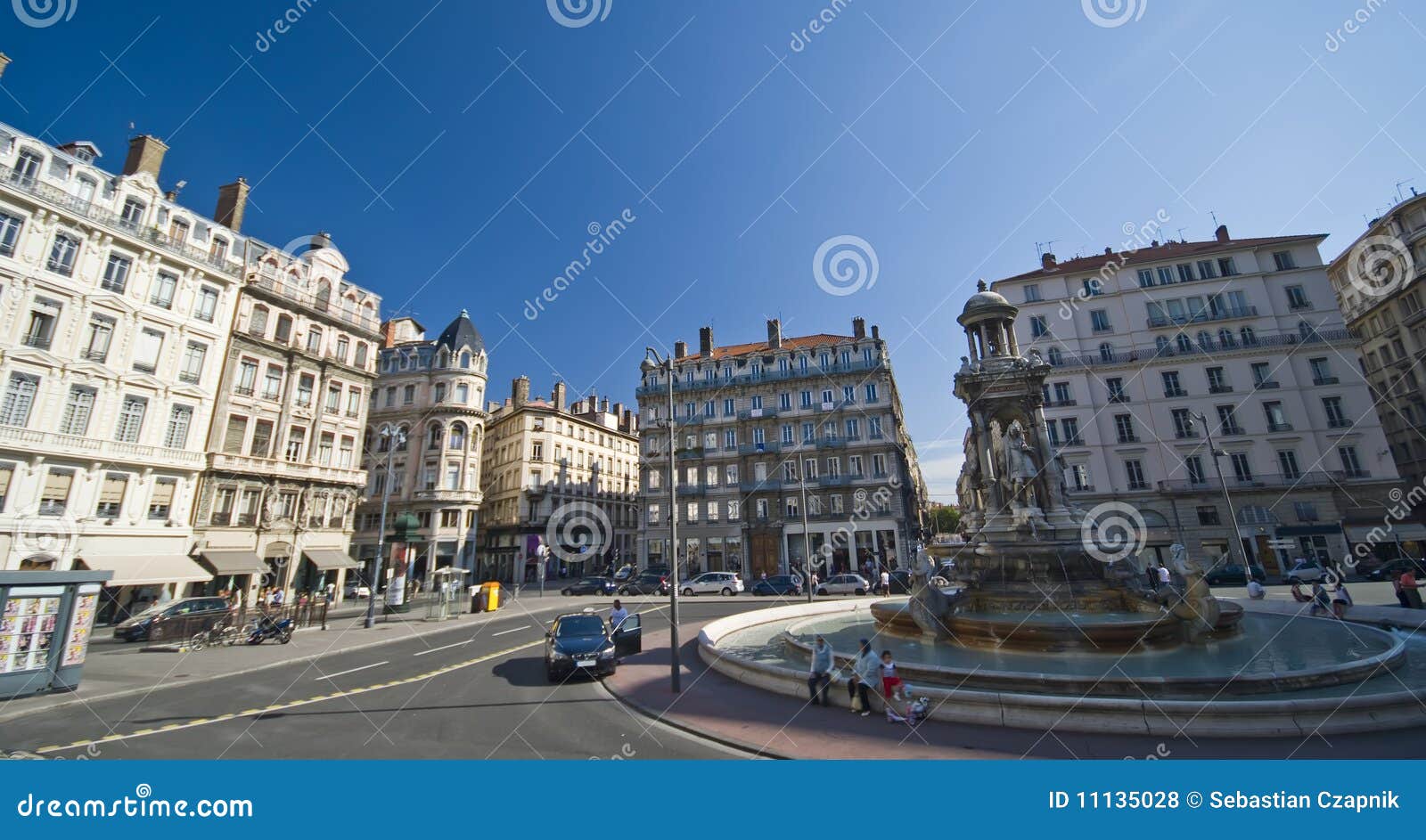 Lyon old town square editorial stock photo. Image of city - 11135028