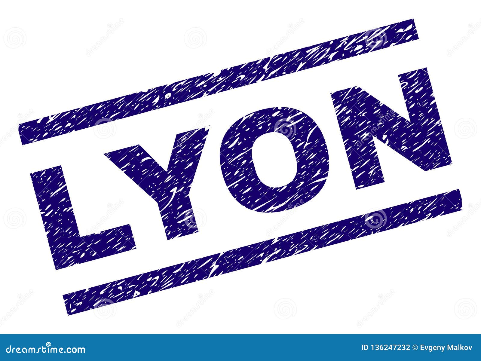 Scratched Textured LYON Stamp Seal Stock Vector - Illustration of lines ...