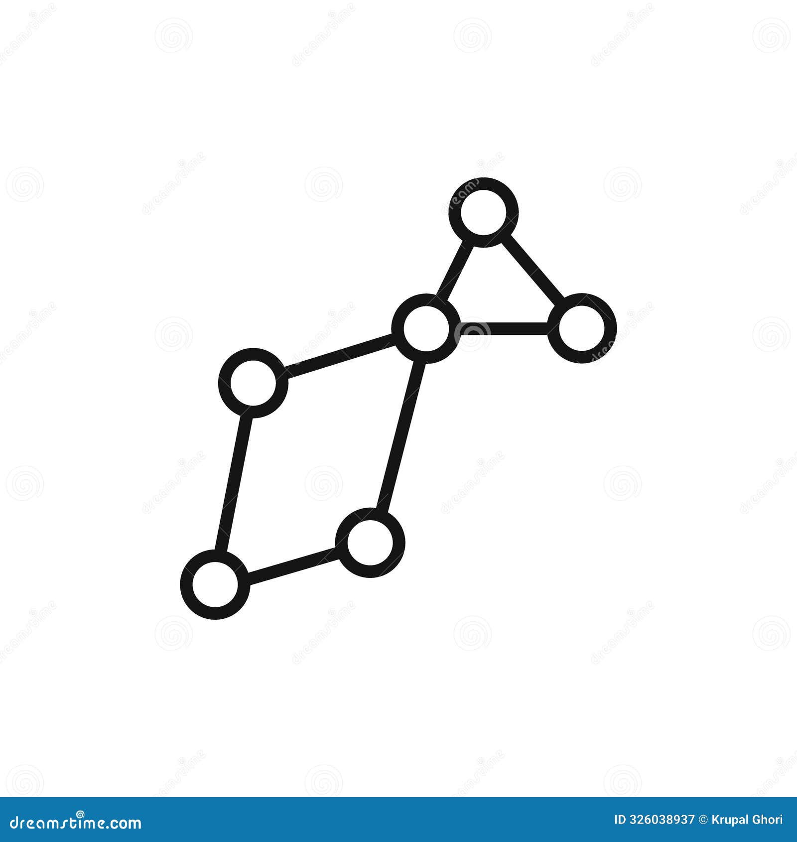 Lyra Constellation Logo Sign Vector Outline Stock Illustration ...