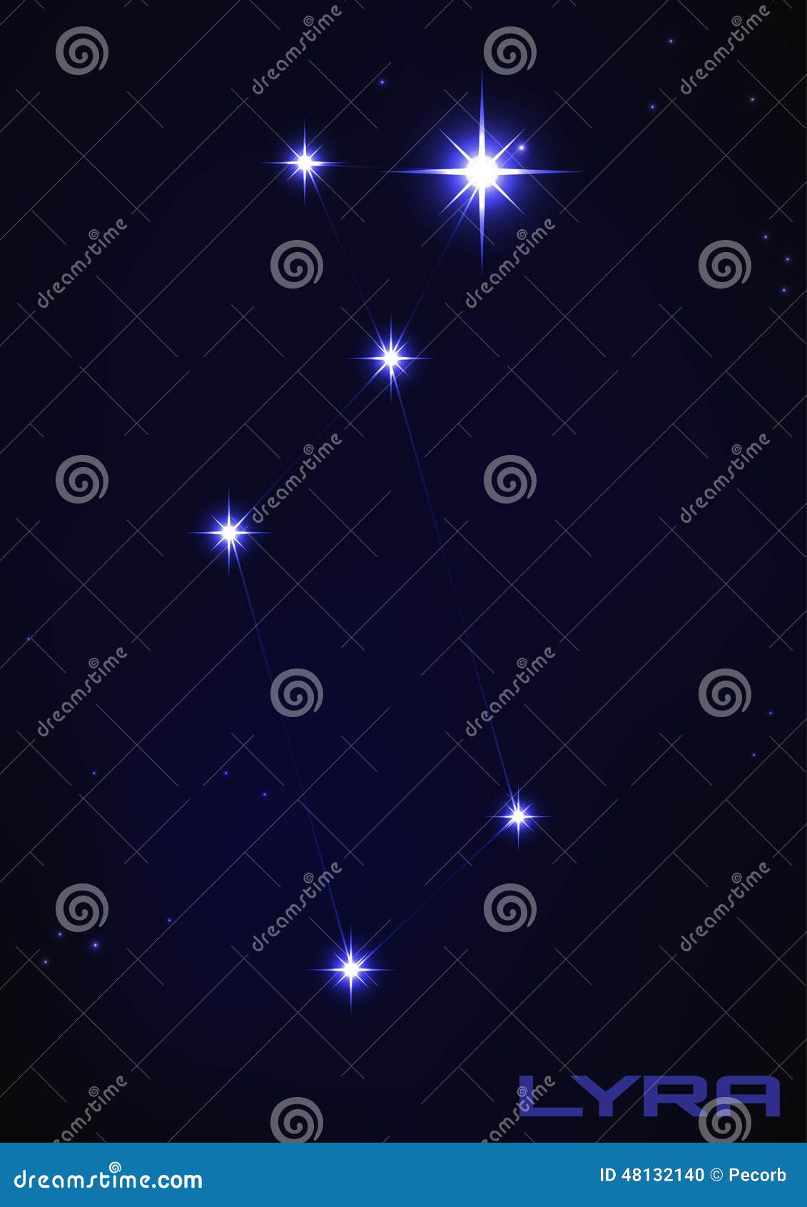 Lyra Constellation Logo Sign Vector Outline | CartoonDealer.com #326038937