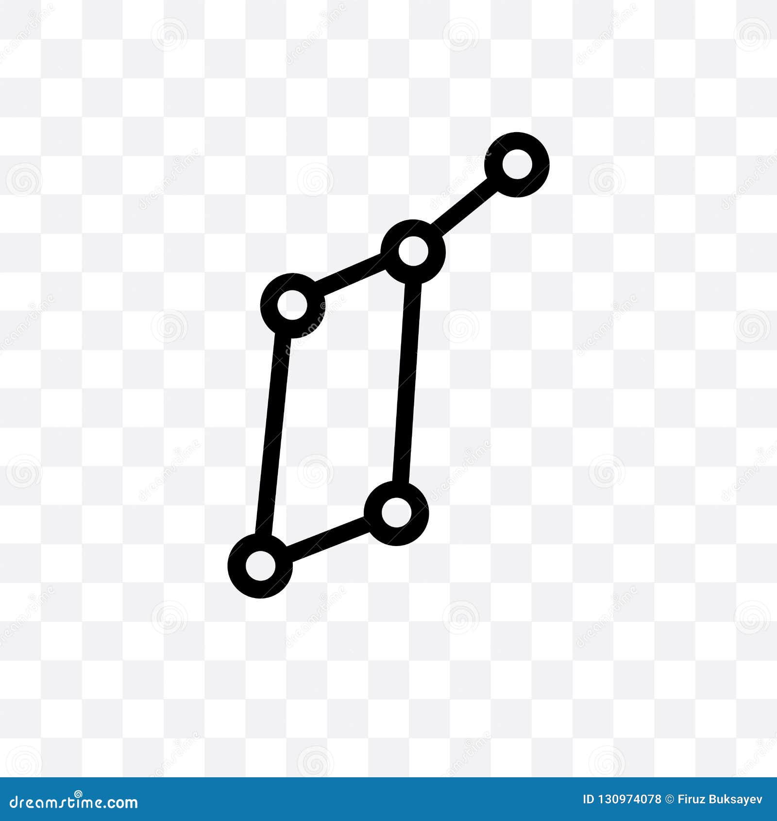 Lyra Constellation Vector Icon On White Background. Flat Vector Lyra ...