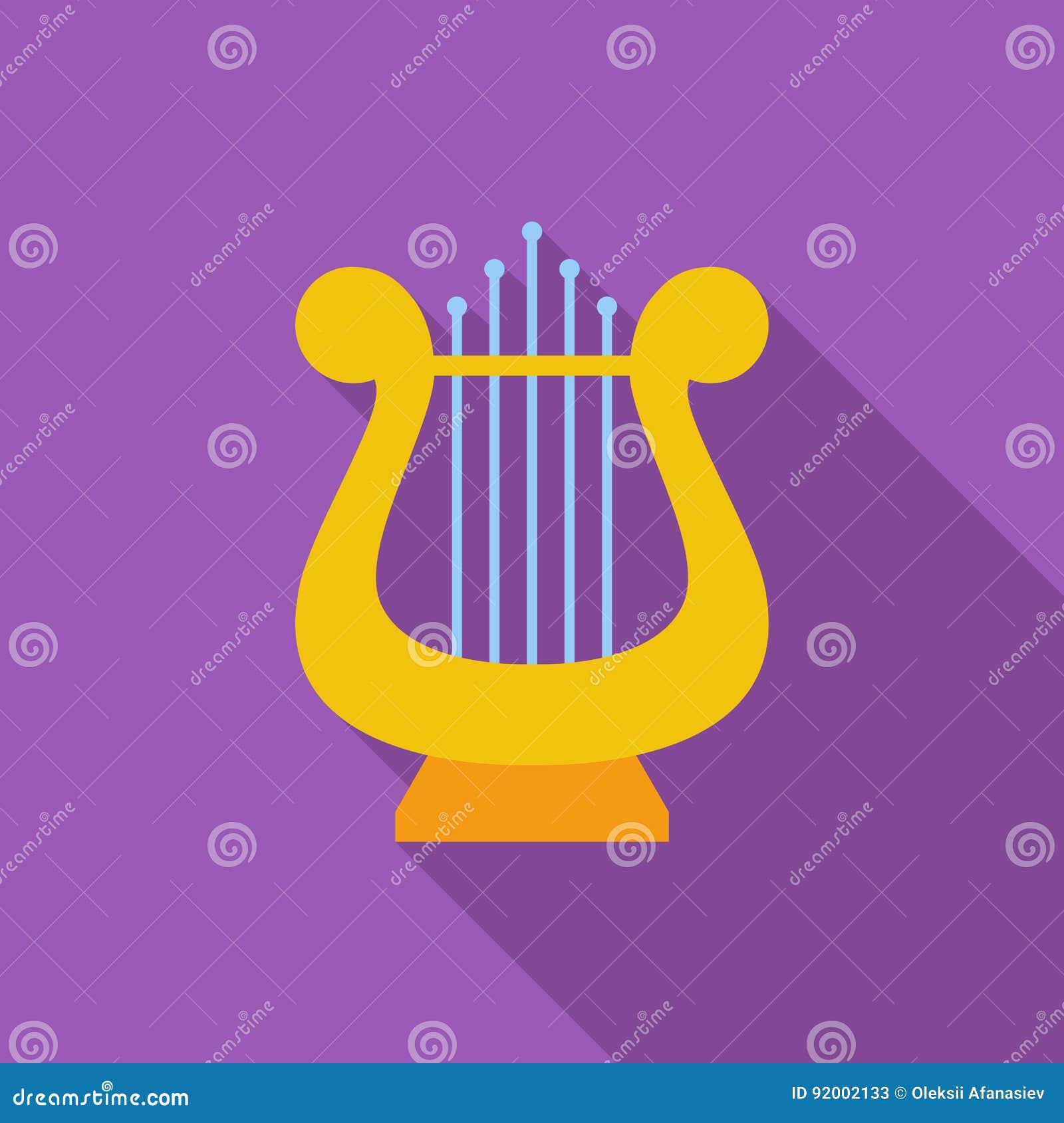 Lyra icon stock vector. Illustration of lire, ancient - 92002133