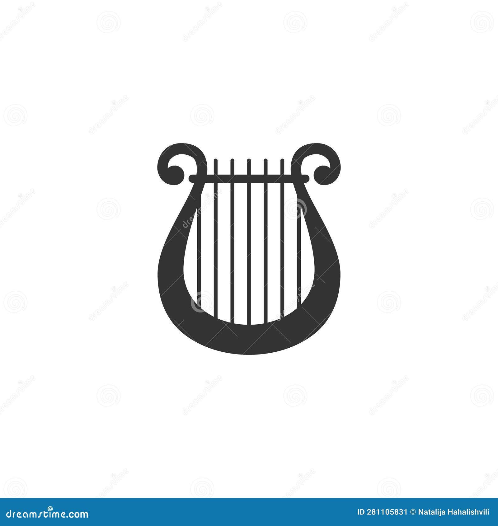 Lyra Icon Vector. Flat Icon Isolated on the White Background. Editable ...