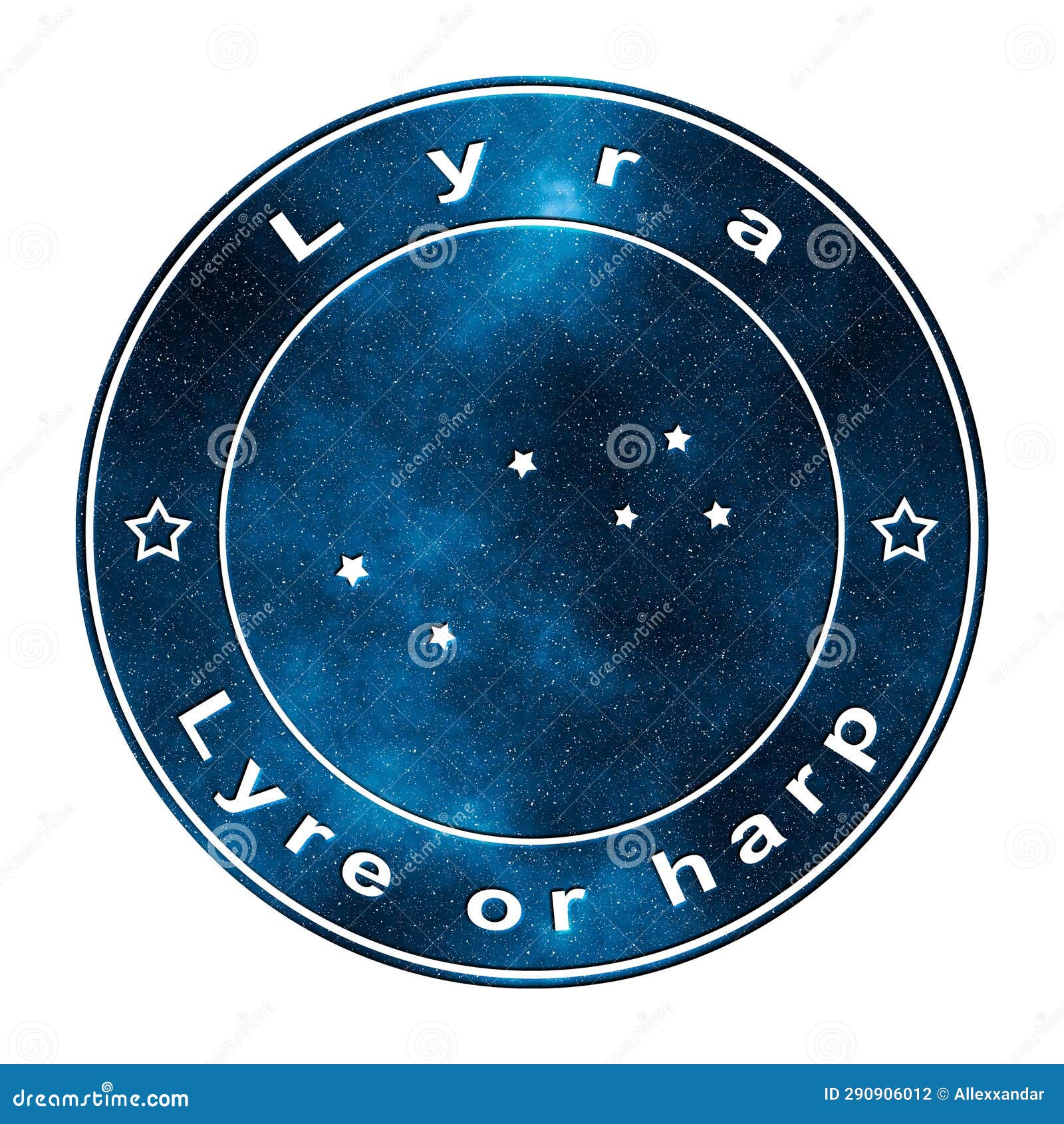 Lyra Star Constellation, Lyre, Harp Constellation Stock Photo - Image of lyre, landscape: 290906012