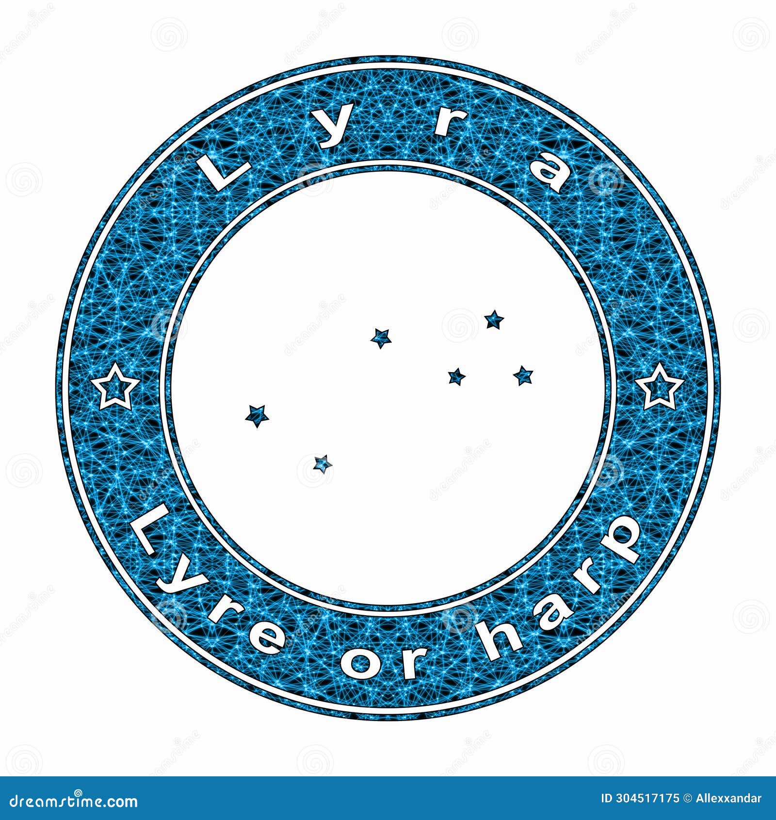 Lyra Star Constellation, Lyre, Harp Constellation Stock Illustration ...