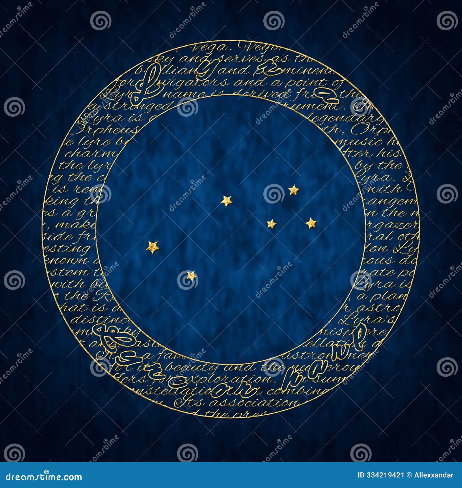 Lyra Star Constellation, Lyre, Harp Constellation Stock Image - Image ...