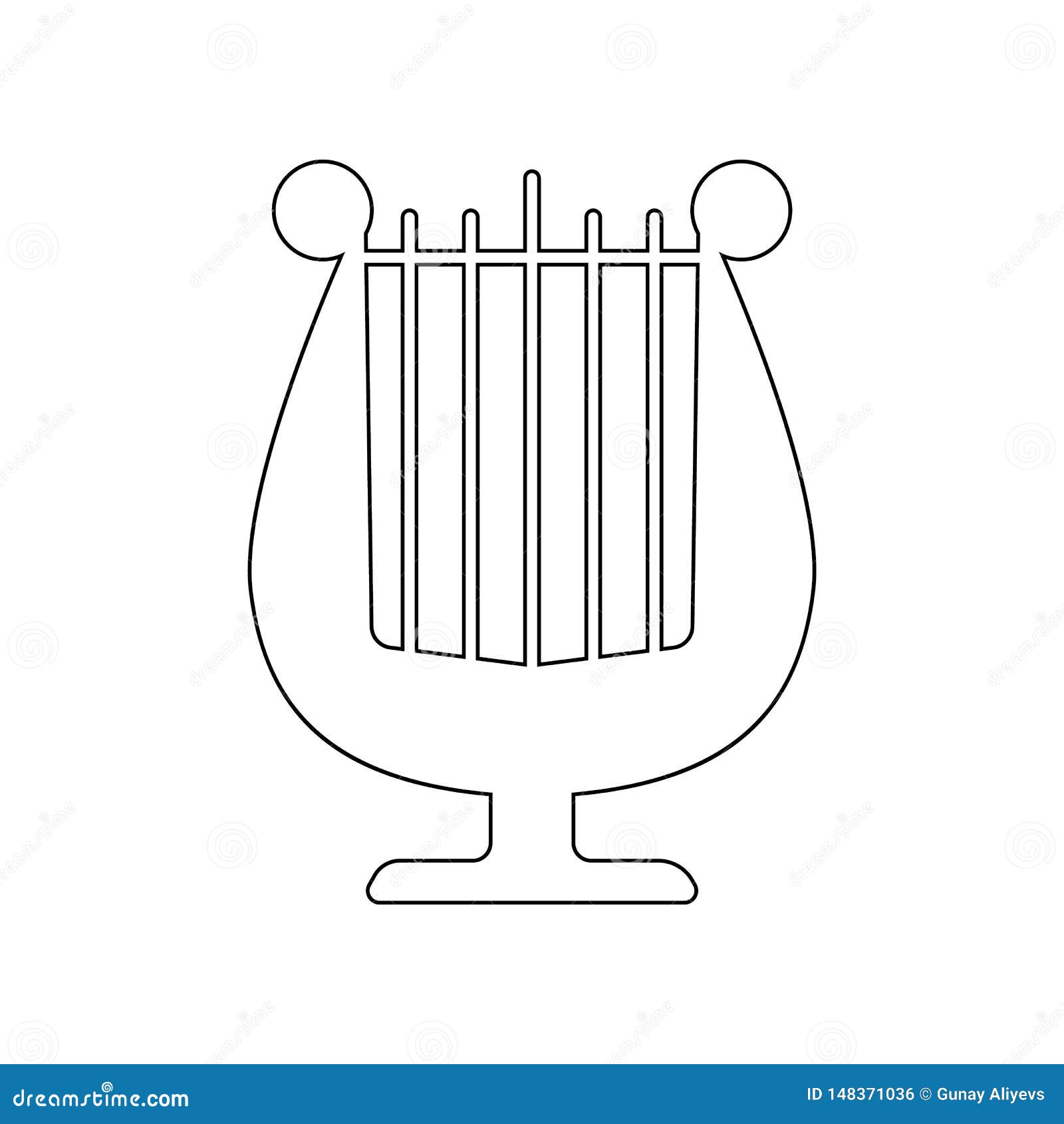 Lyre Icon. Element of Theatre for Mobile Concept and Web Apps Icon ...