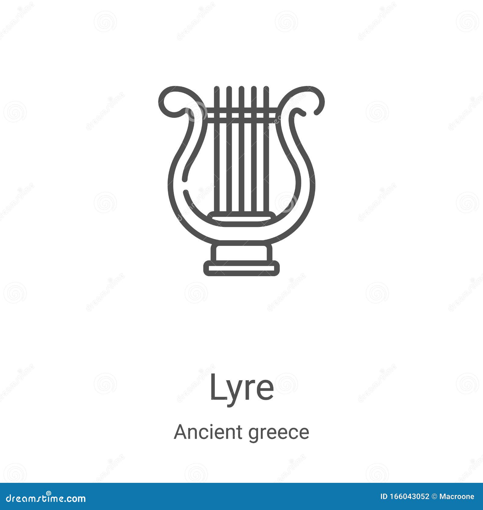 Lyre - Symbol Of Music And Arts Vector Illustration | CartoonDealer.com ...