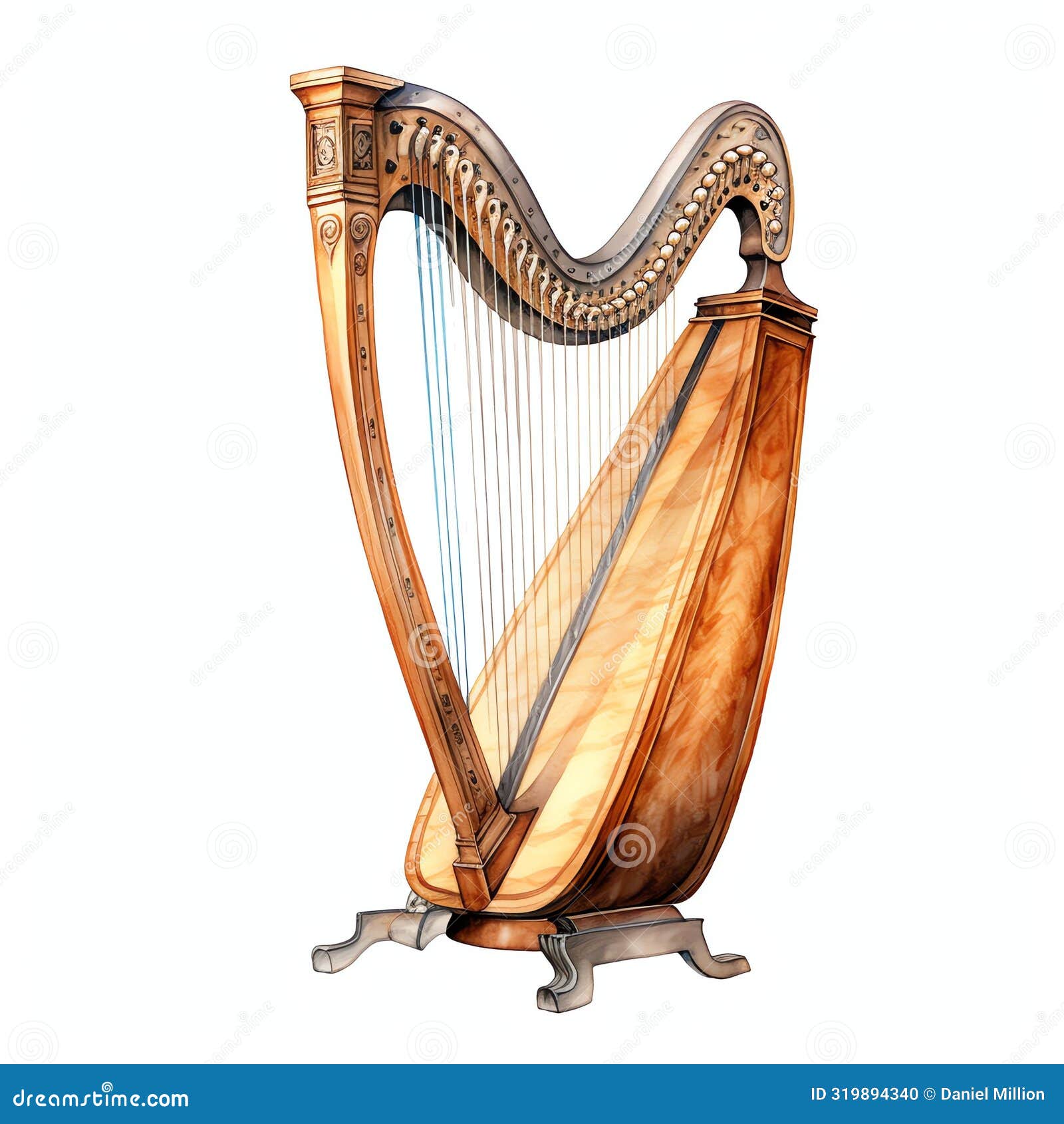 Lyre a Stringed Musical Instrument Often Associated with Apollo ...