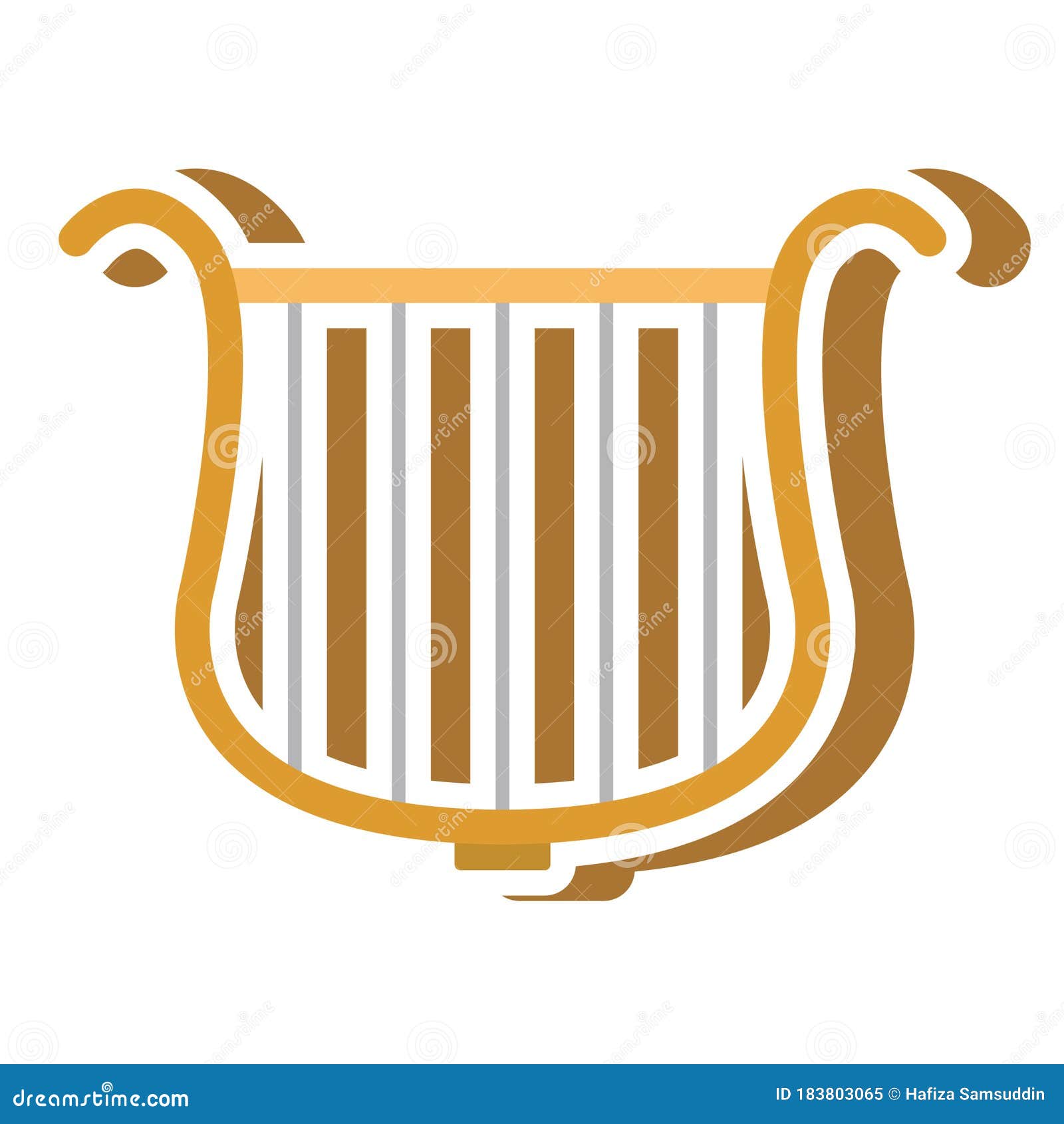 Lyre. Vector Illustration Decorative Background Design Stock ...