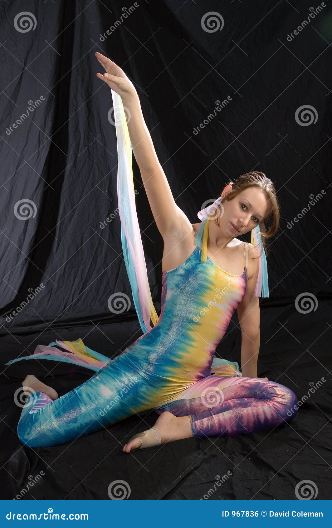 Lyrical Dancer Posed on Floor Stock Photo - Image of performer, posed ...