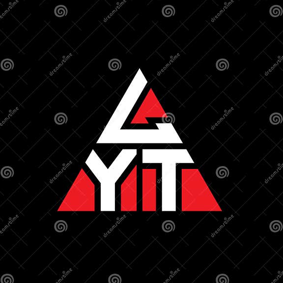 LYT Triangle Letter Logo Design with Triangle Shape. LYT Triangle Logo ...