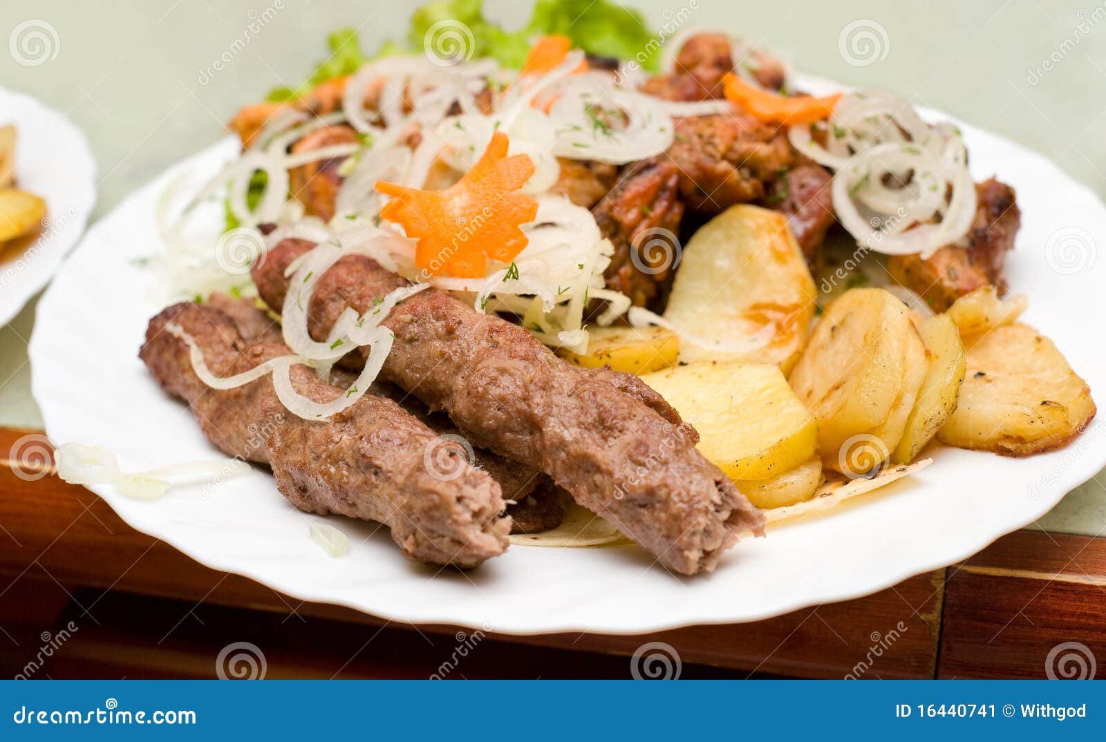 Lyulya kebab stock image. Image of dill, depth, minced - 16440741
