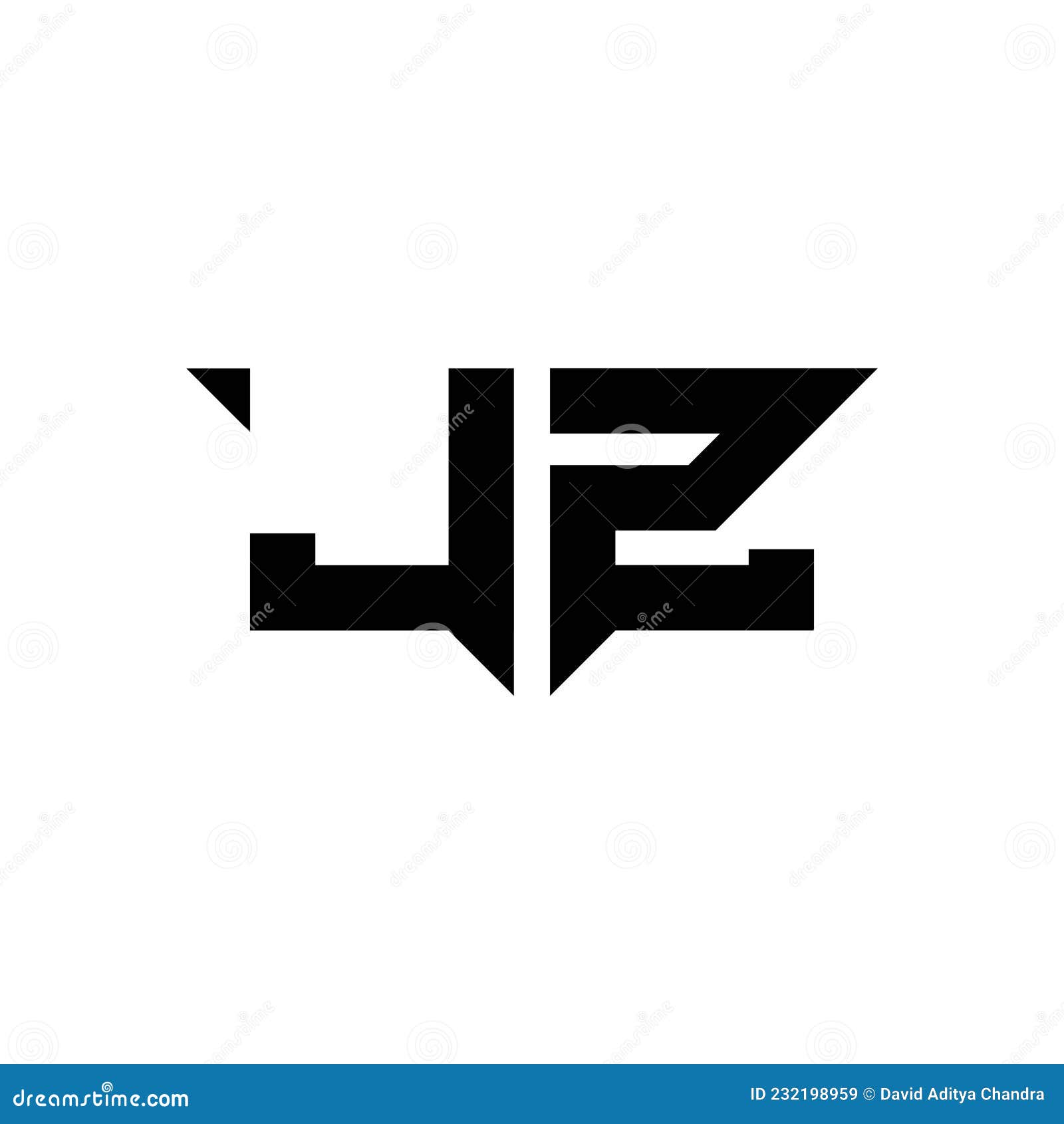 LZ Logo Monogram Design Template Stock Vector - Illustration of modern ...