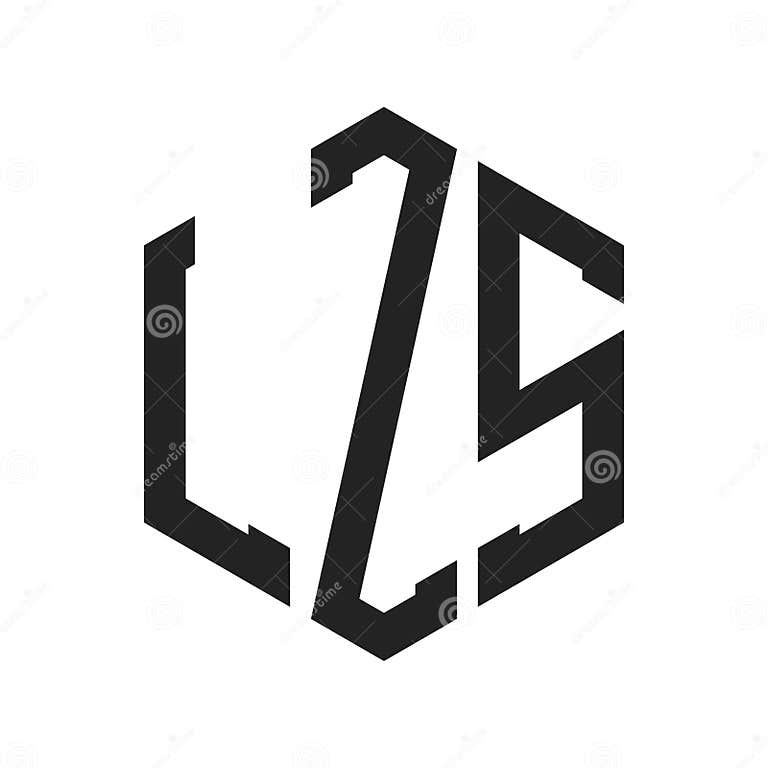 LZS Logo Design. Initial Letter LZS Monogram Logo Using Hexagon Shape ...