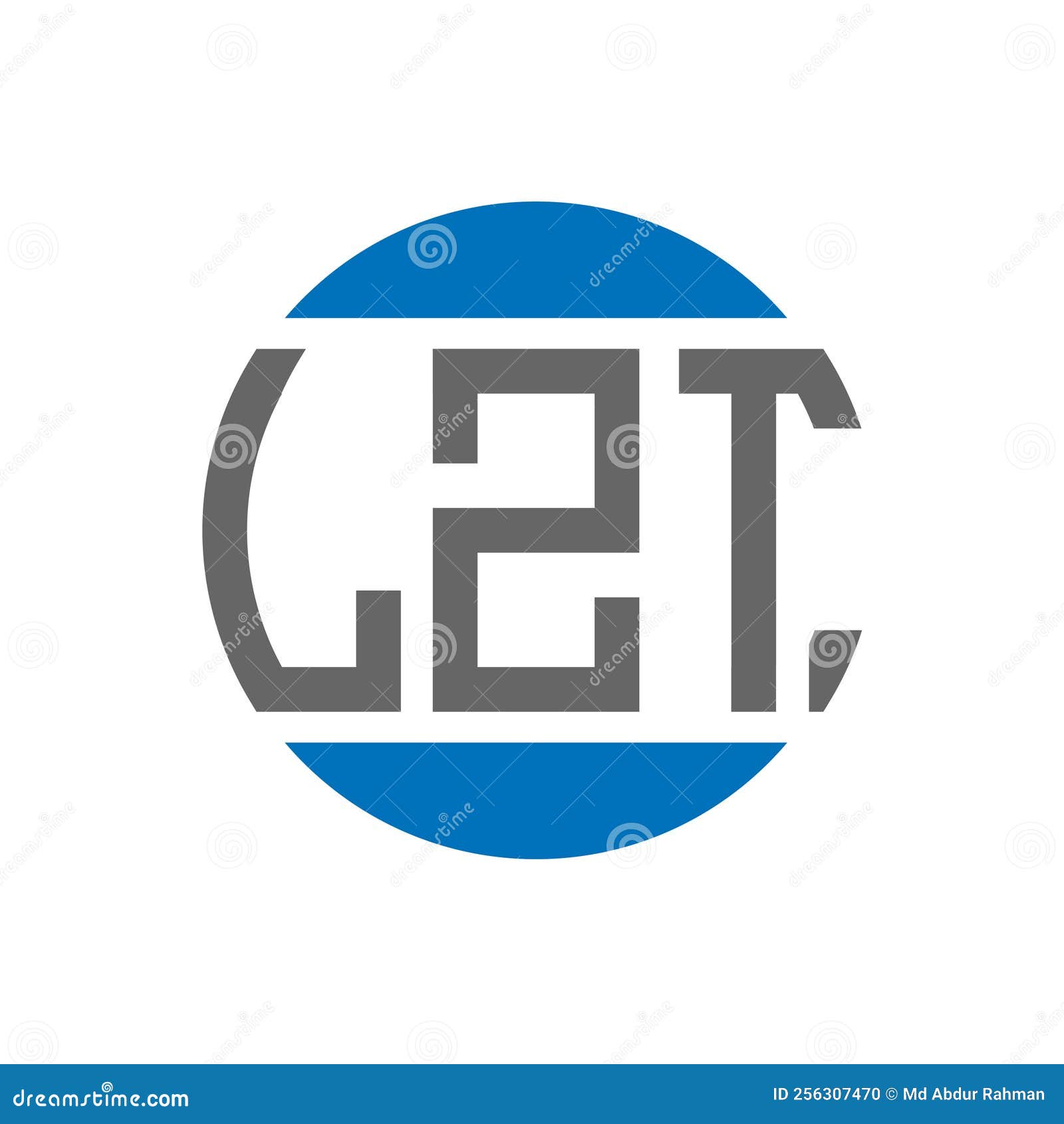 LZT Letter Logo Design on White Background. LZT Creative Initials ...