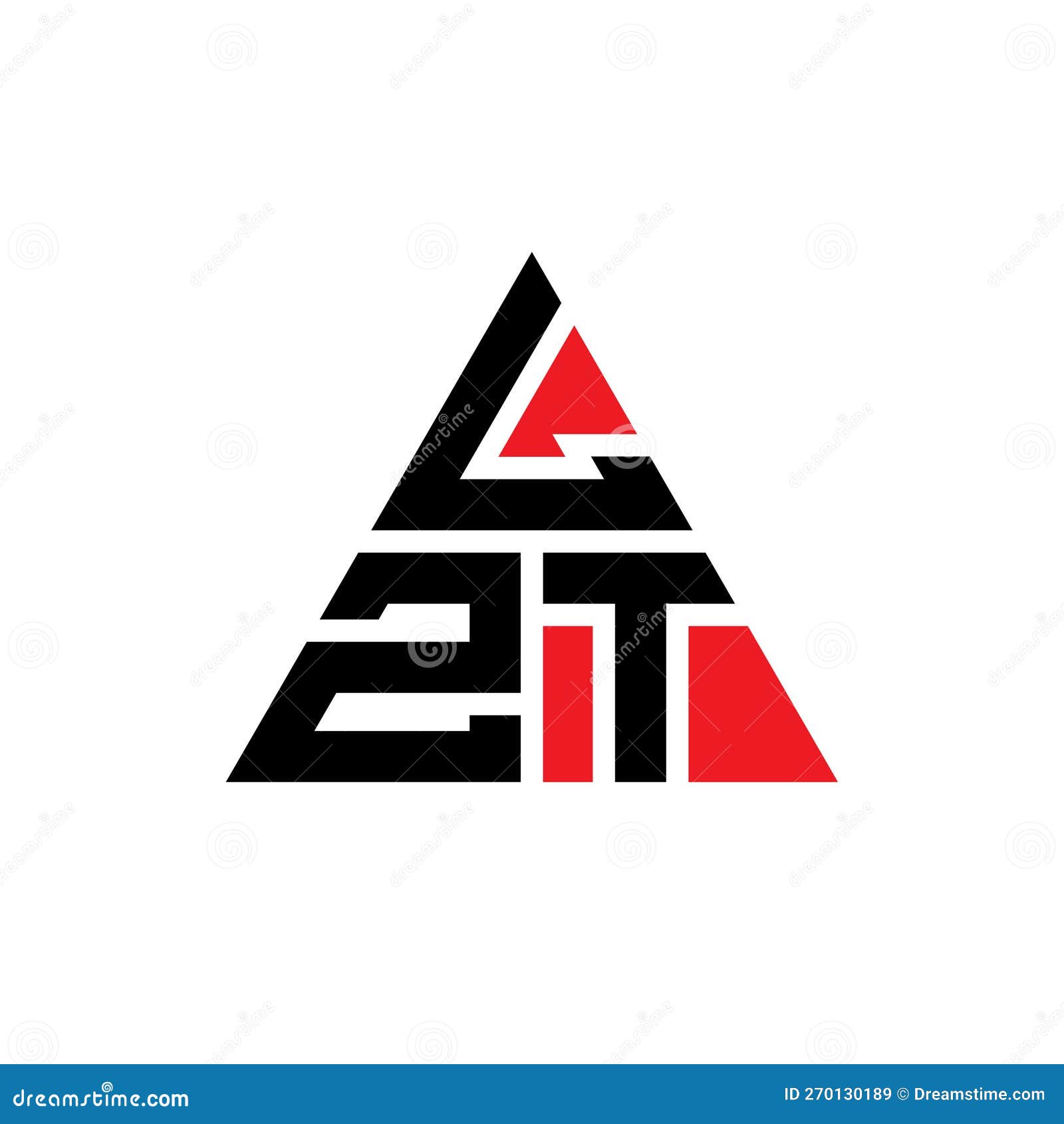 LZT Triangle Letter Logo Design with Triangle Shape. LZT Triangle Logo ...