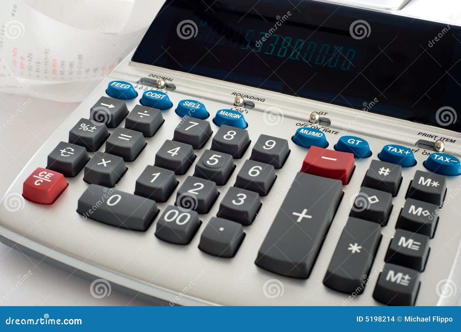 Máquina sumadora foto de archivo. Imagen de figuras, calculadora - 5198214