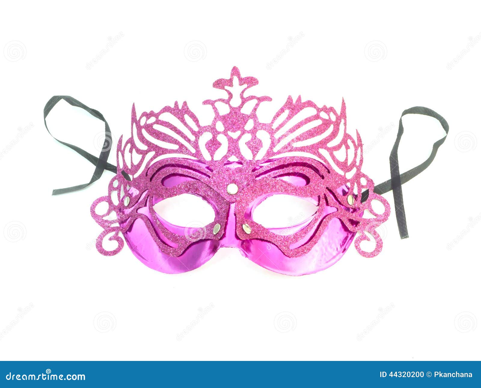 Máscara Cor-de-rosa Do Carnaval Foto de Stock - Imagem de fundo, objeto ...