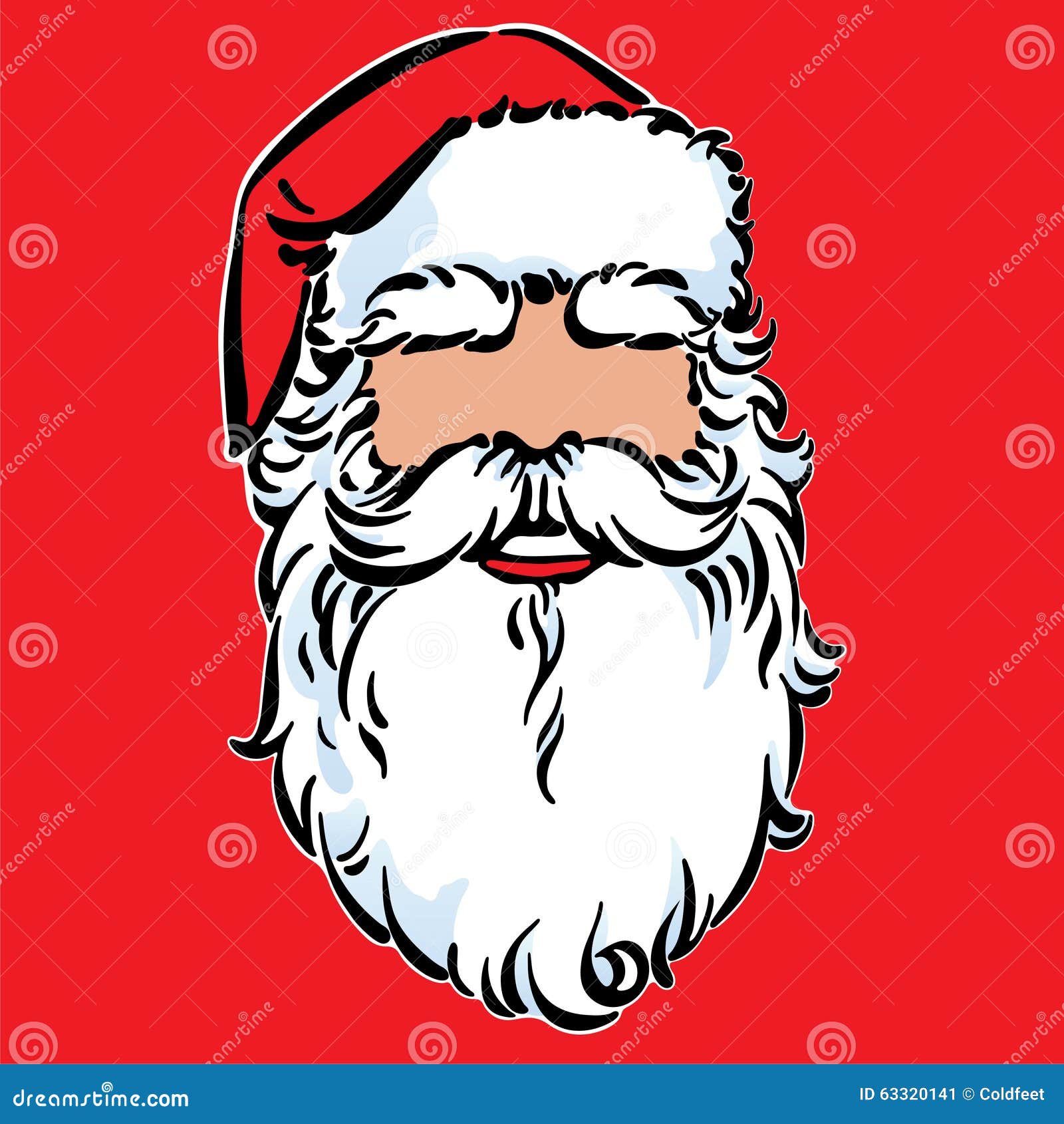 Máscara de Santa Claus ' stock de ilustración. Ilustración de regalo ...