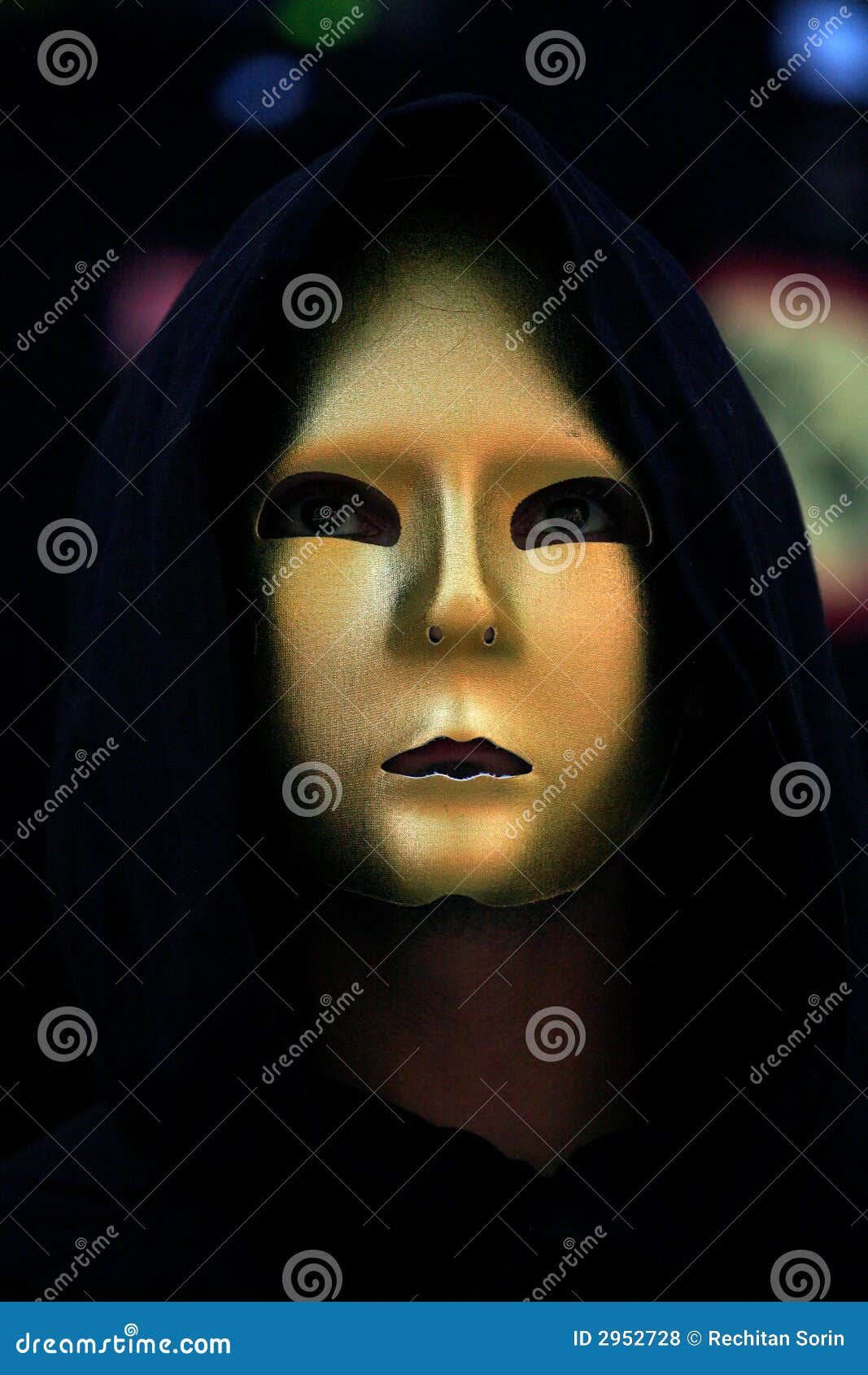 Máscara medieval foto de archivo. Imagen de ojos, negro - 2952728