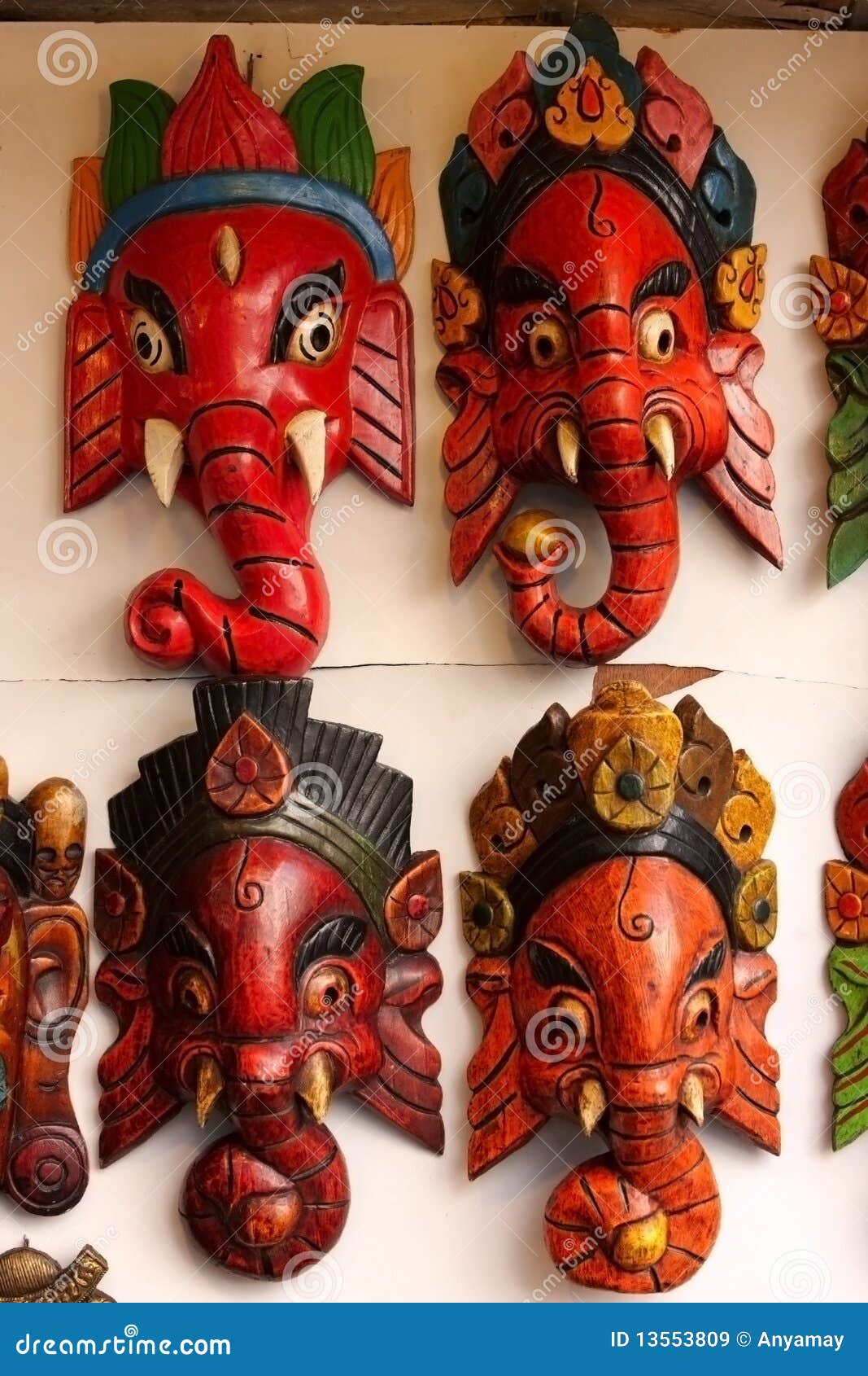 Máscaras indianas imagem de stock. Imagem de exterior - 13553809