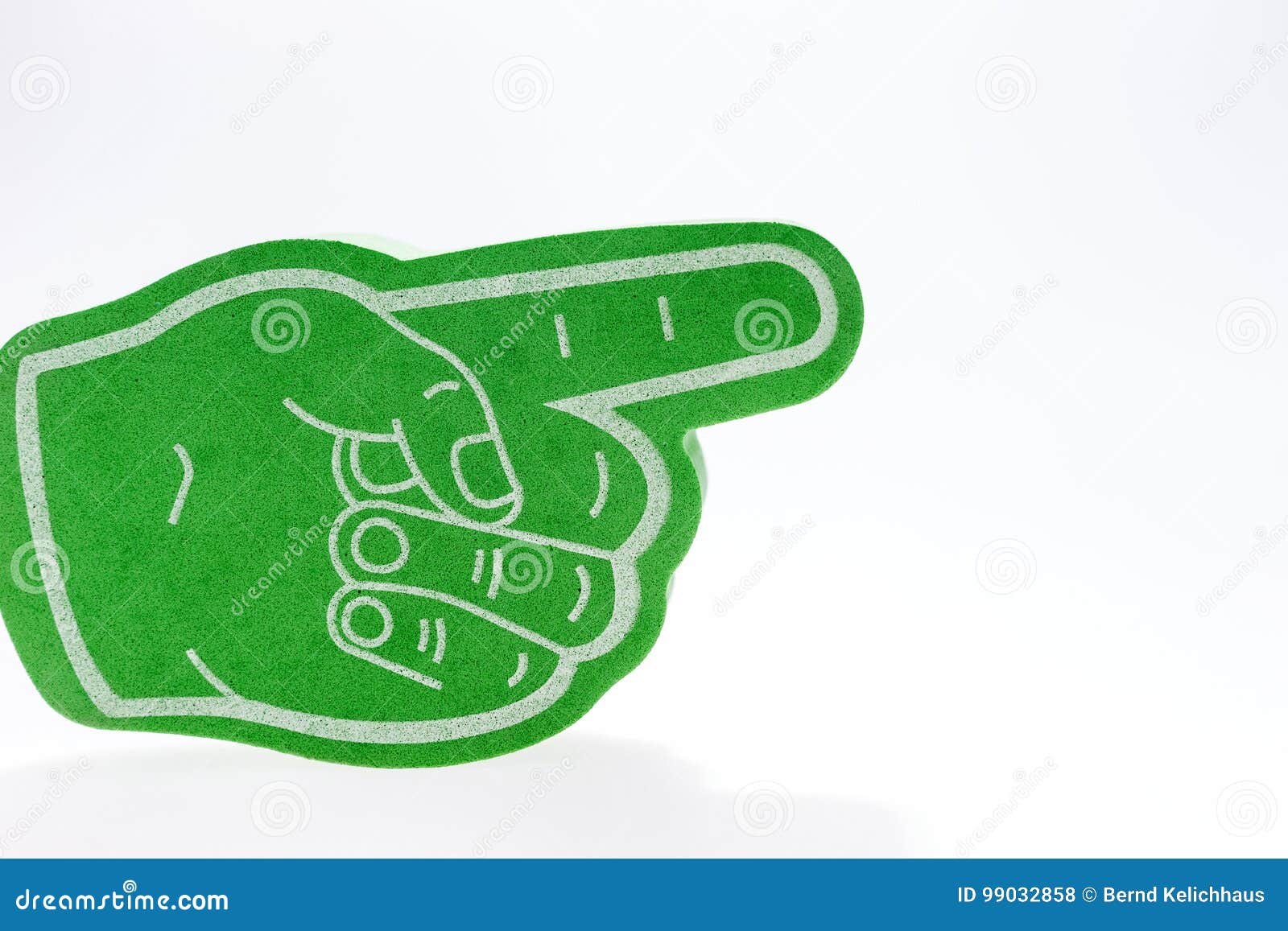 Mão Verde Com O Indicador Prolongado Foto de Stock - Imagem de forma ...