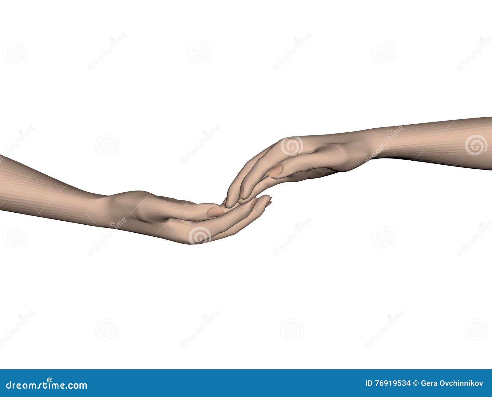 Mãos contíguas ilustração do vetor. Ilustração de humano - 76919534