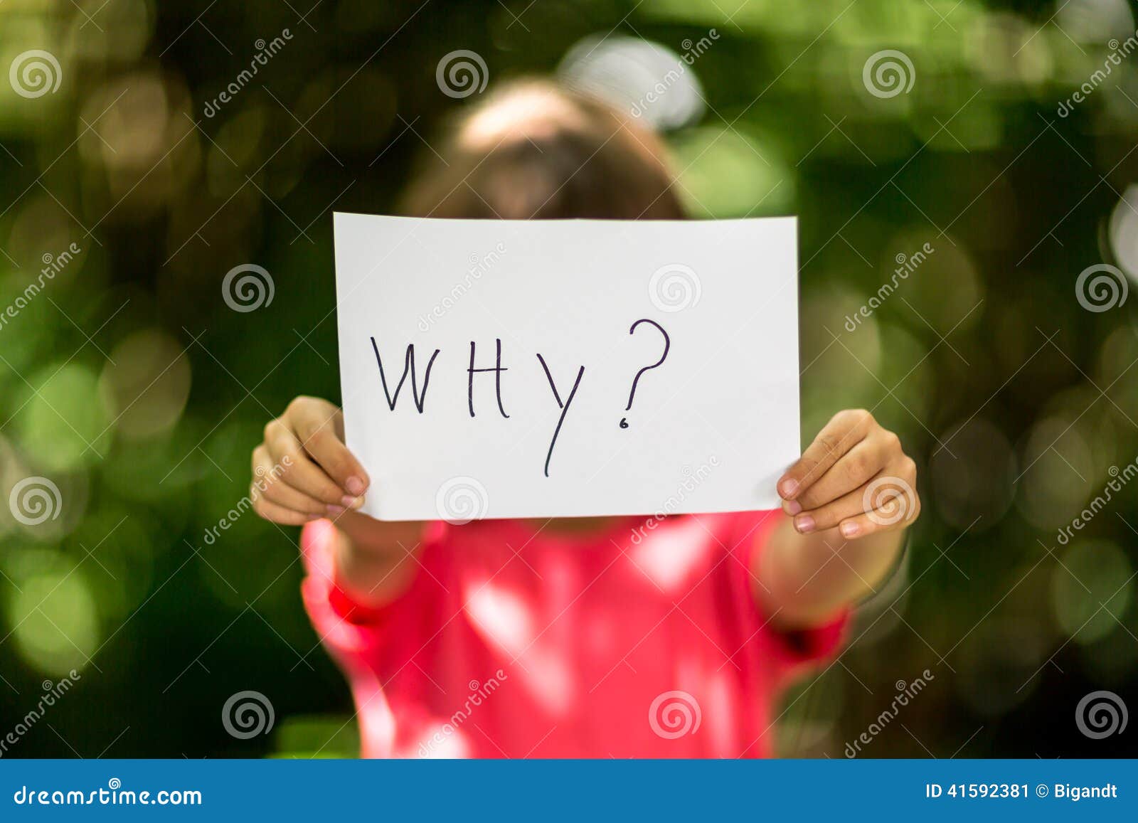 Mädchen mit warum Zeichen stockbild. Bild von probleme - 41592381