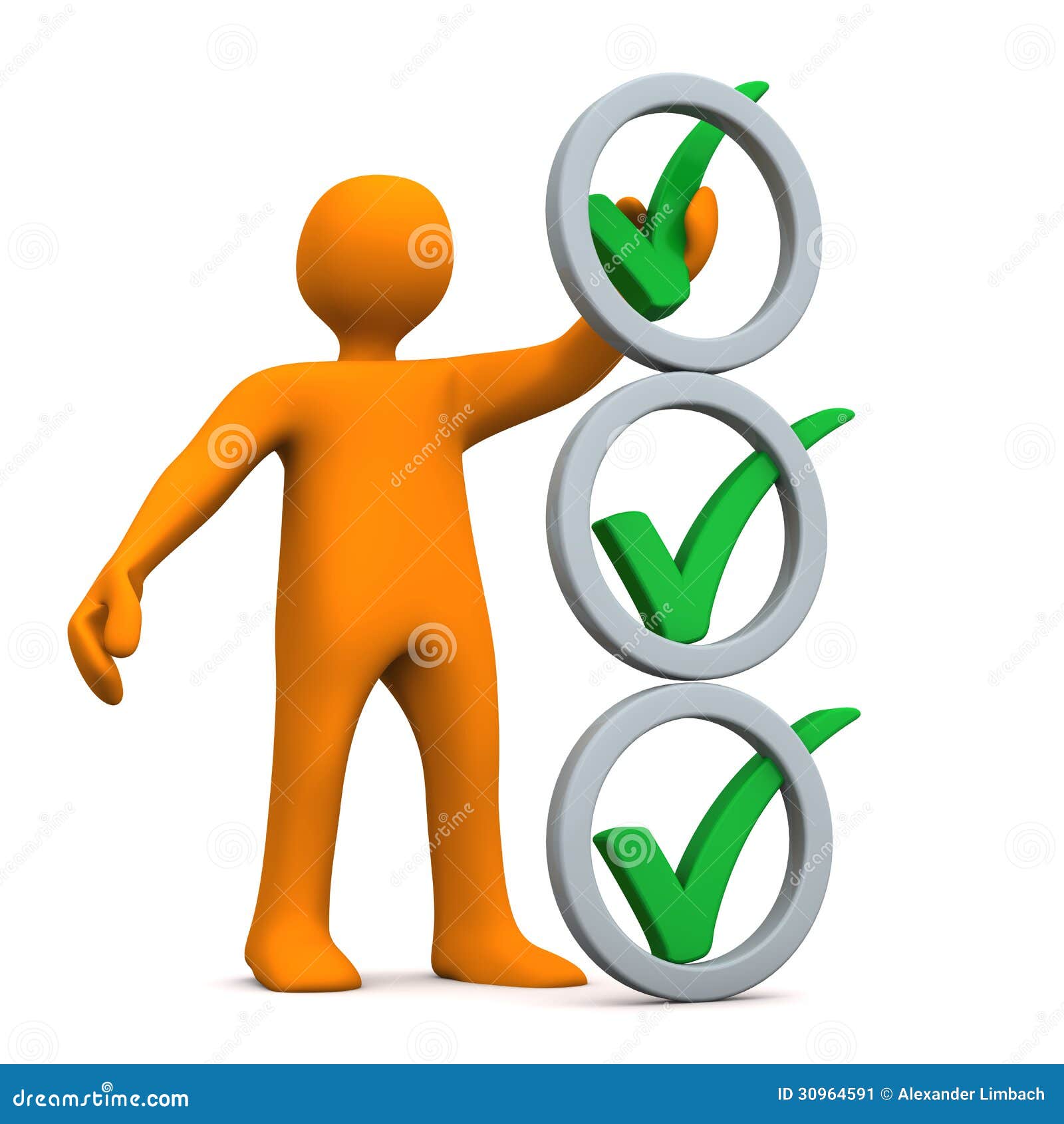 Männchen-abstrakte Checkliste Stock Abbildung - Illustration von ...