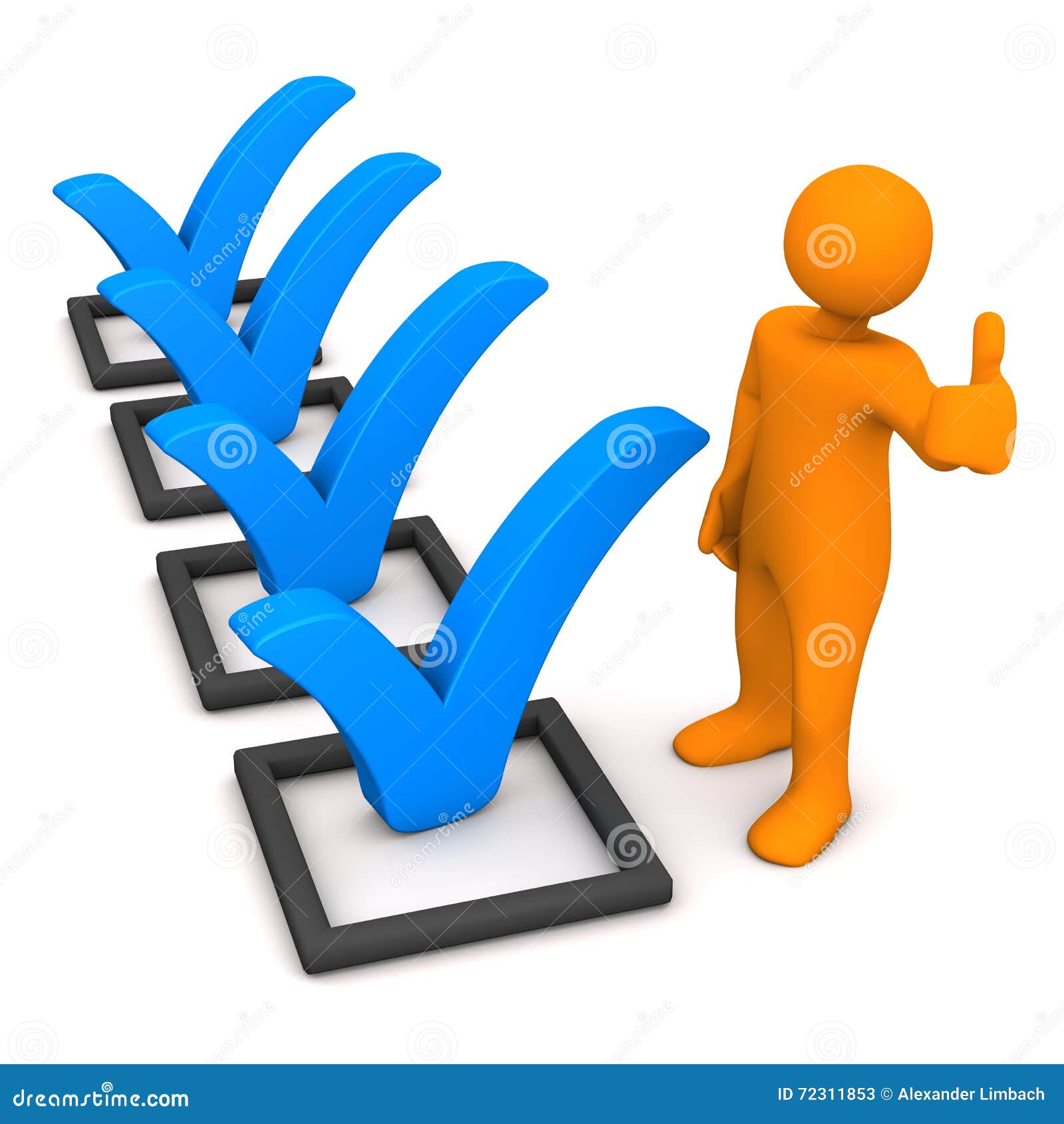 Männchen-Checklisten-O.K. stock abbildung. Illustration von prüfung ...