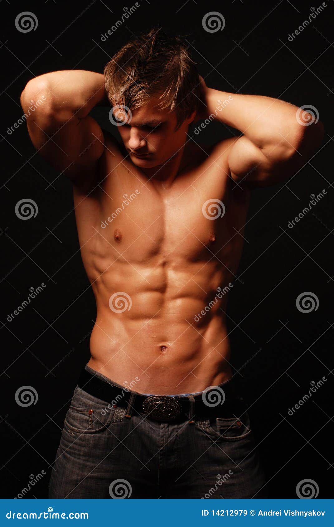 Männliches Mit Muskeln Baumuster Stockbild - Bild von bodybuilder ...