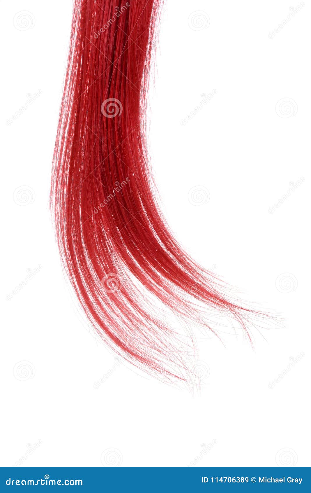 Mèche De Plan Rapproché Des Cheveux Rouges Image stock - Image du ...