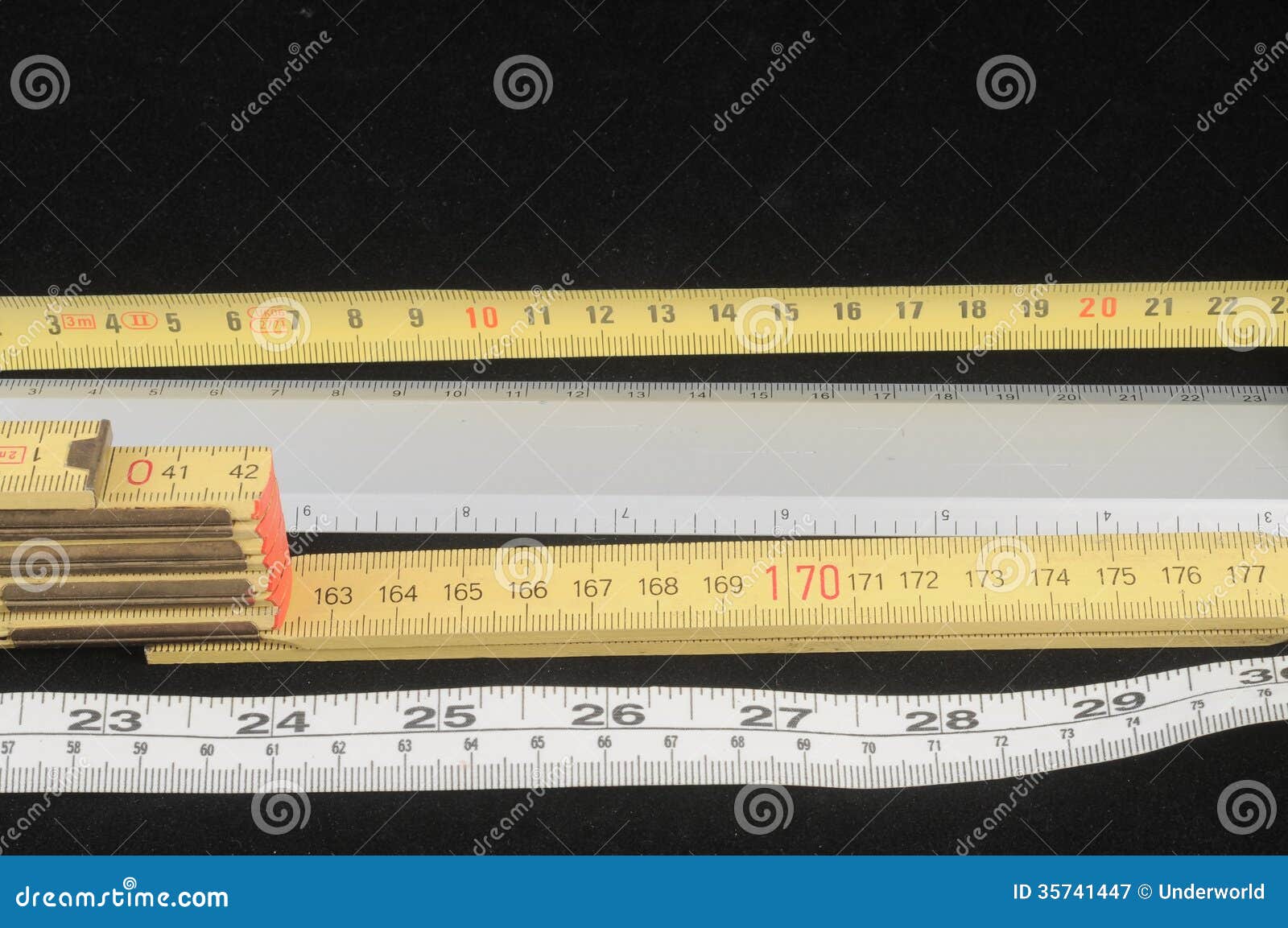 Método De La Medida Del Metro Imagen de archivo - Imagen de contador ...
