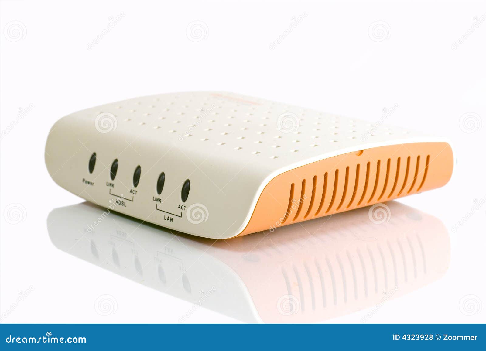 Módem Del Internet Del ADSL Foto de archivo - Imagen de ordenador ...