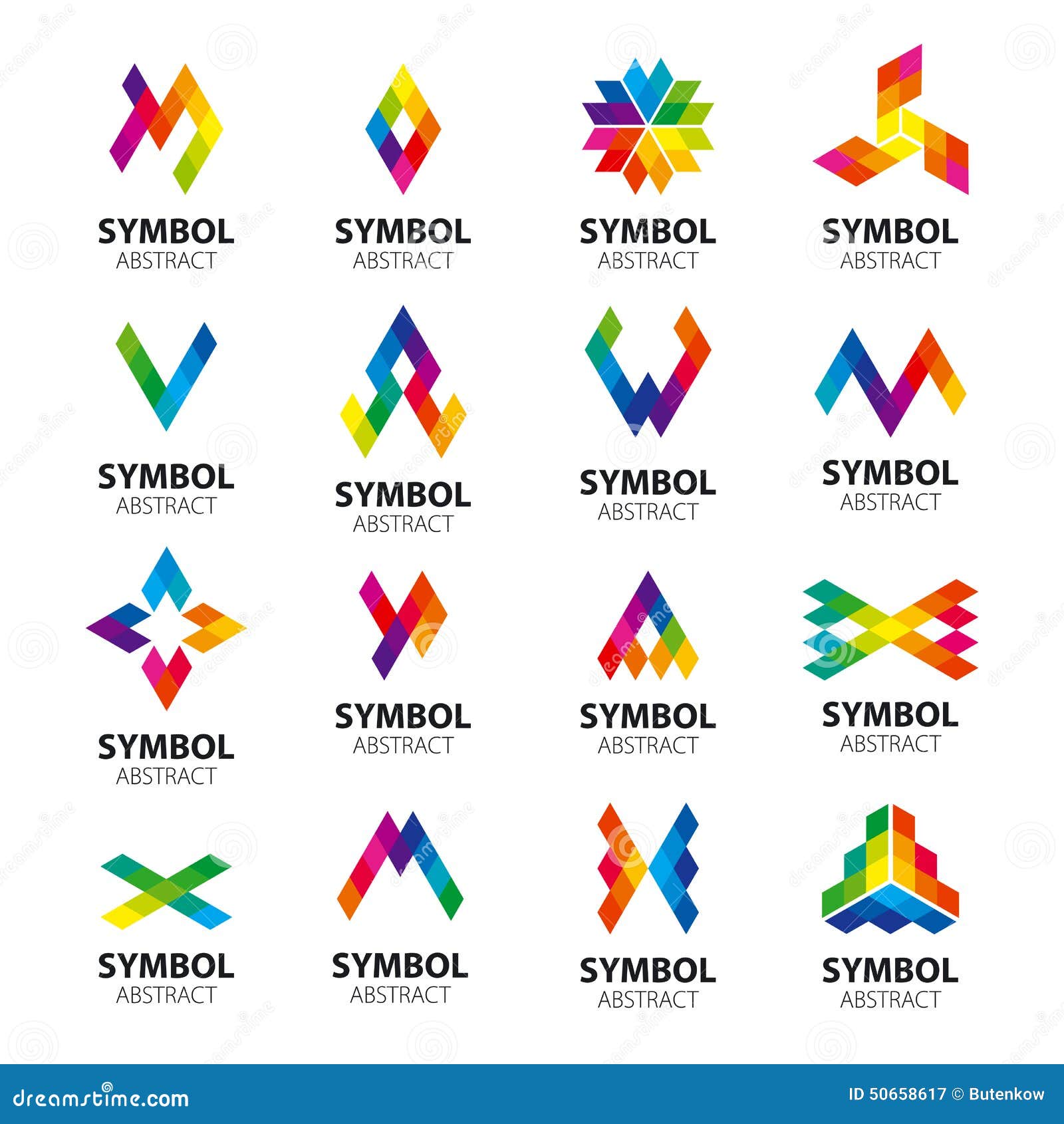 Módulos Abstratos Dos Logotipos Do Vetor Ilustração do Vetor ...