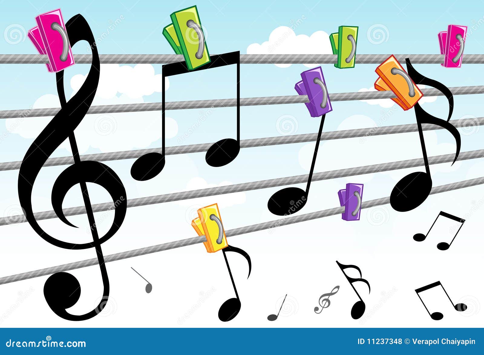 Música y melodía stock de ilustración. Ilustración de ruido - 11237348