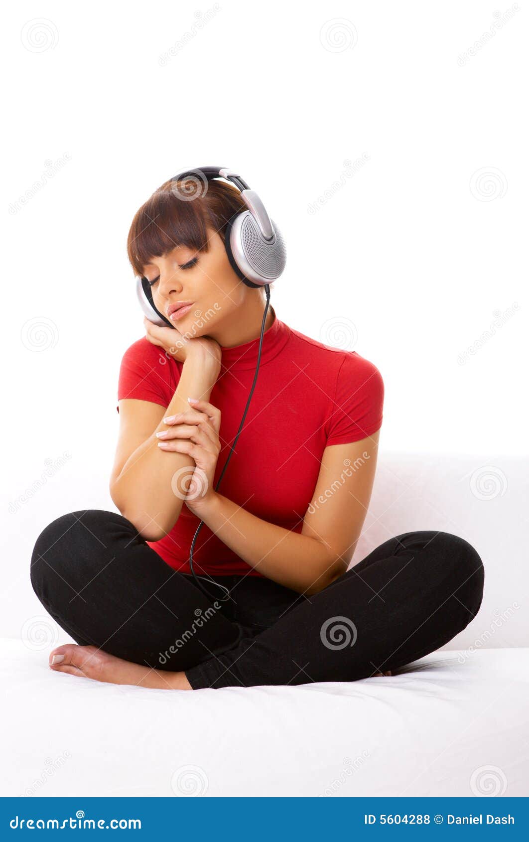 Música y yo foto de archivo. Imagen de mujer, labios, bueno - 5604288