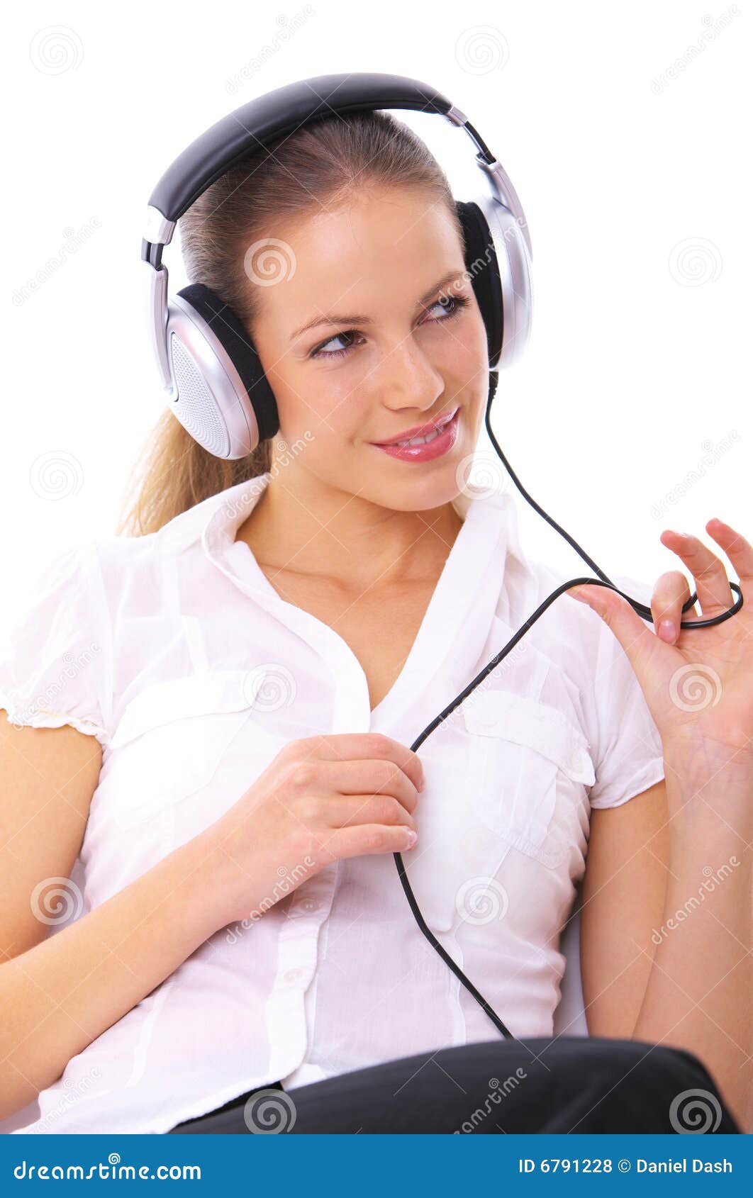 Música y yo foto de archivo. Imagen de labios, sano, hembra - 6791228