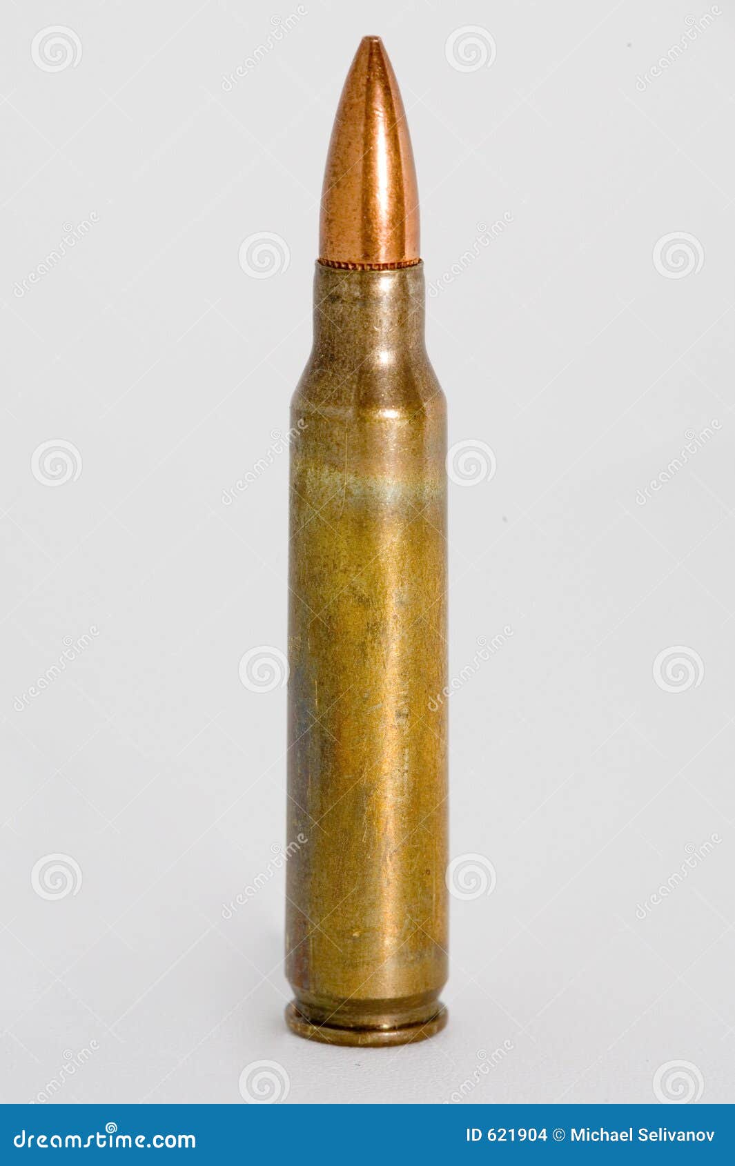 M-16 5. 56mm cartridge stock photo. Image of ammunition - 621904