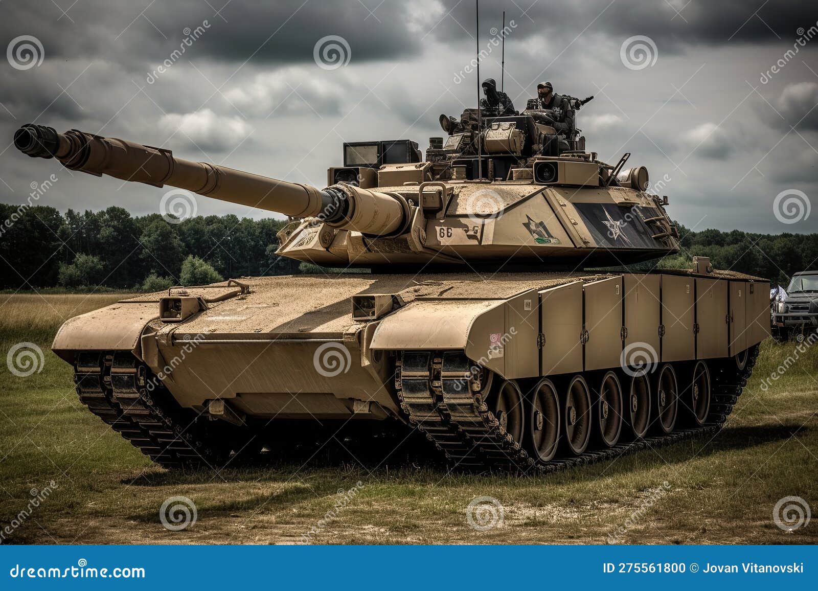 M1 Abrams Battle Tank Created by Generative AI Stock Illustration ...