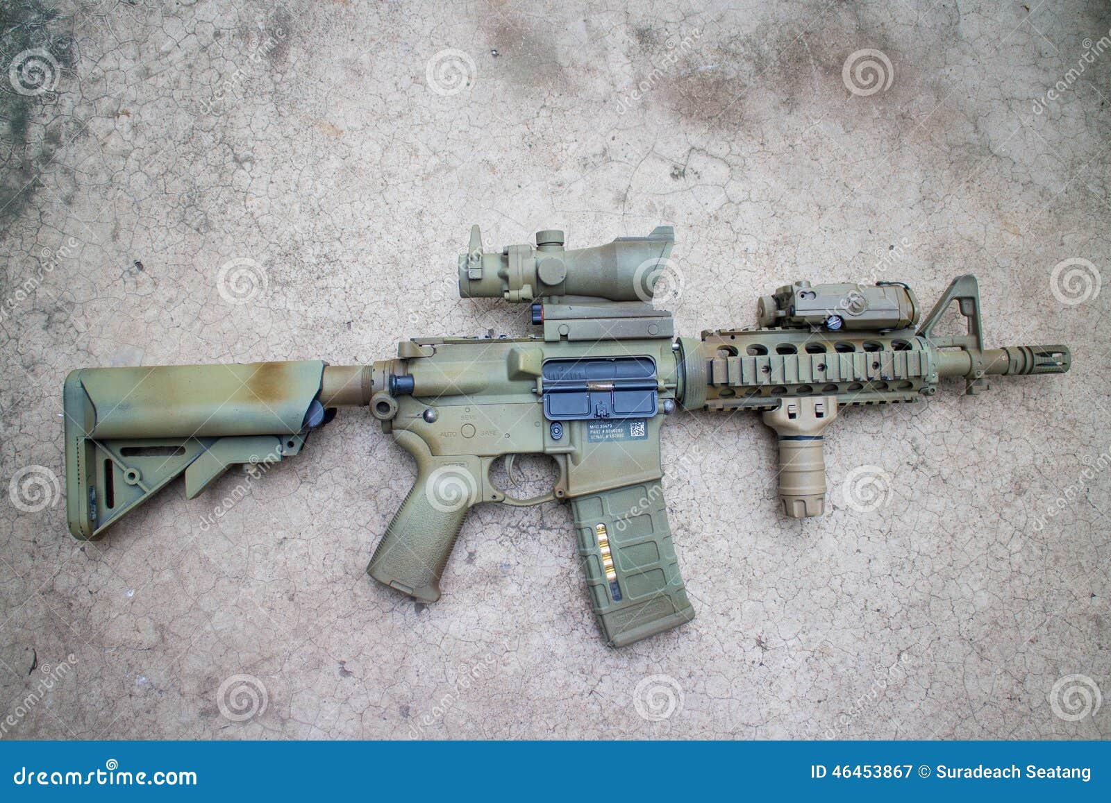 US Spec Ops M4A1 Assault Rifle Stock Photography | CartoonDealer.com ...