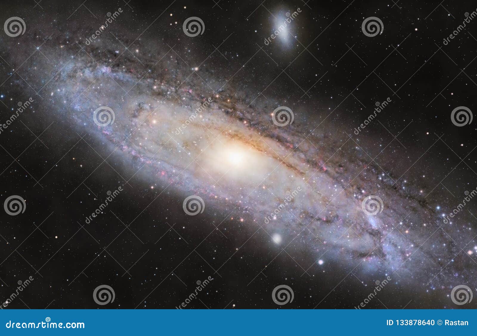 M31 the Andromeda Galaxy stock illustration. Illustration of ...