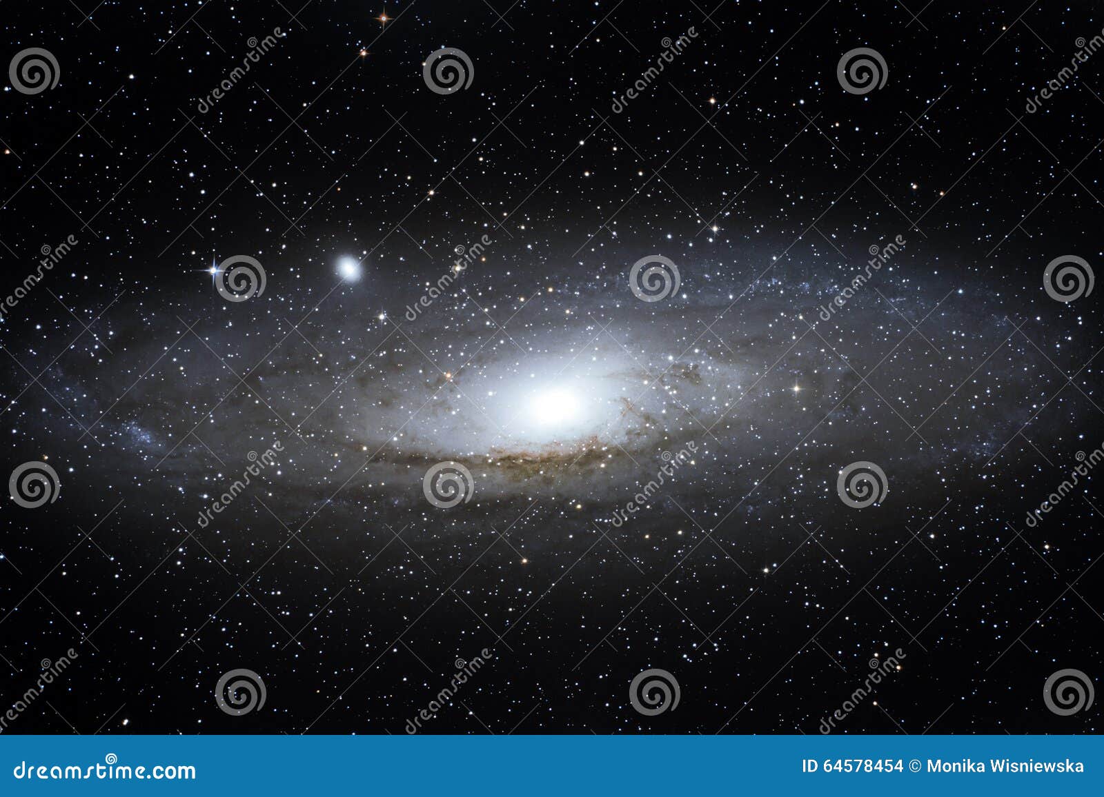 M31 Andromeda galaxy stock photo. Image of astrophotography - 64578454