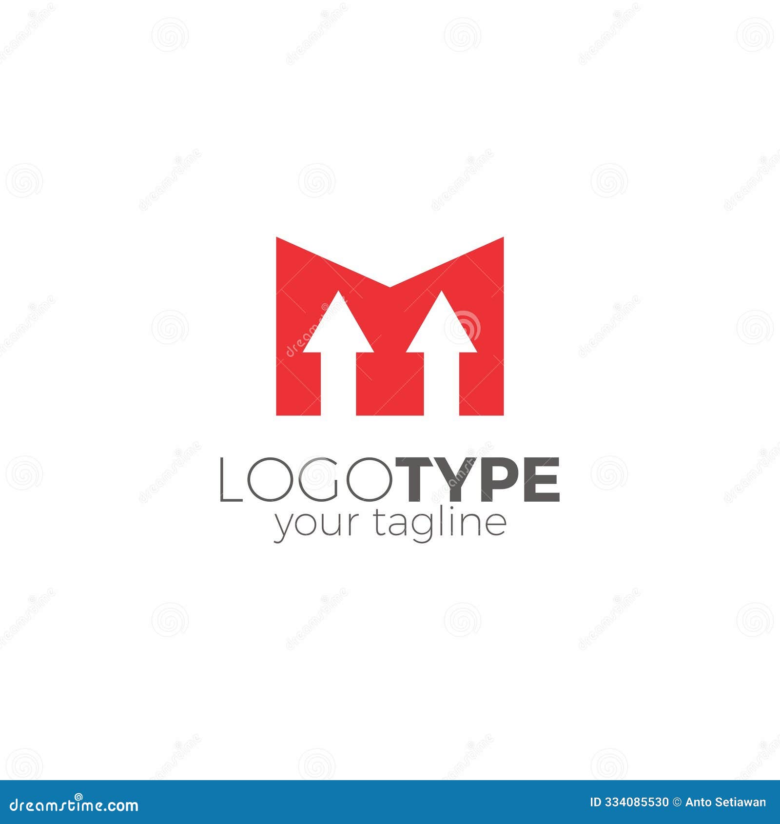 M Arrow Logo Design Vector stock illustration. Illustration of icon ...