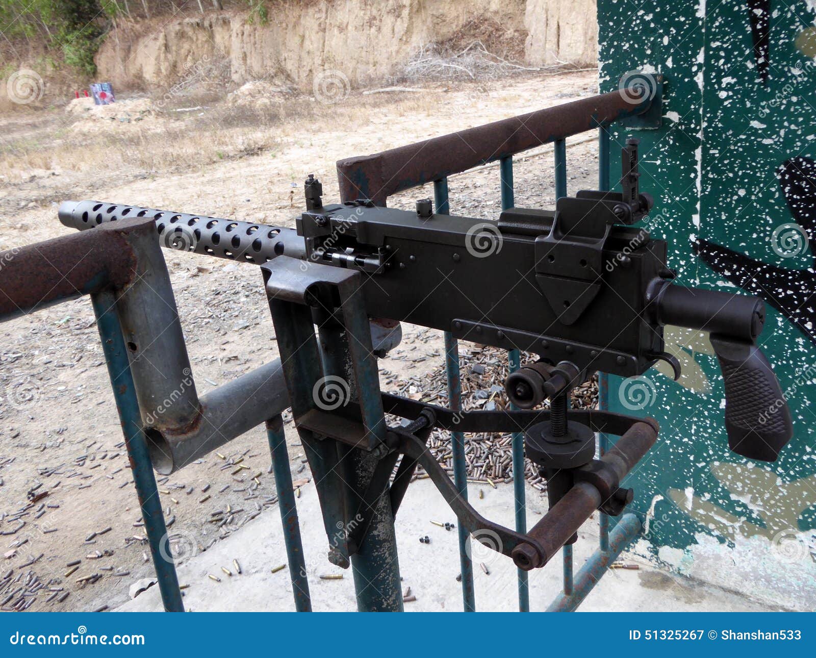 M30 Automatisch Groot Machinegeweer Stock Afbeelding - Image of wapens ...