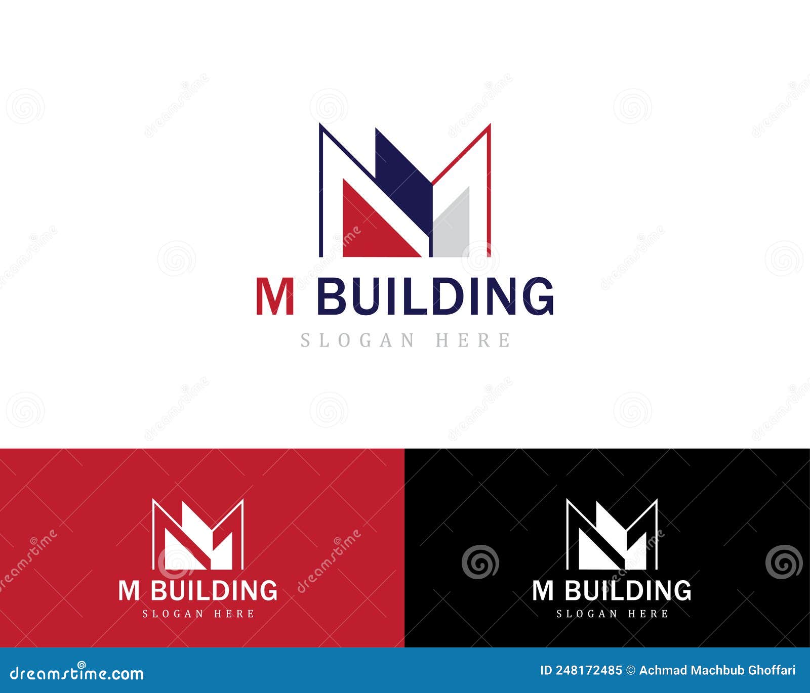 M Building Logo Creative Letter M Sign Symbol Stock Illustration ...