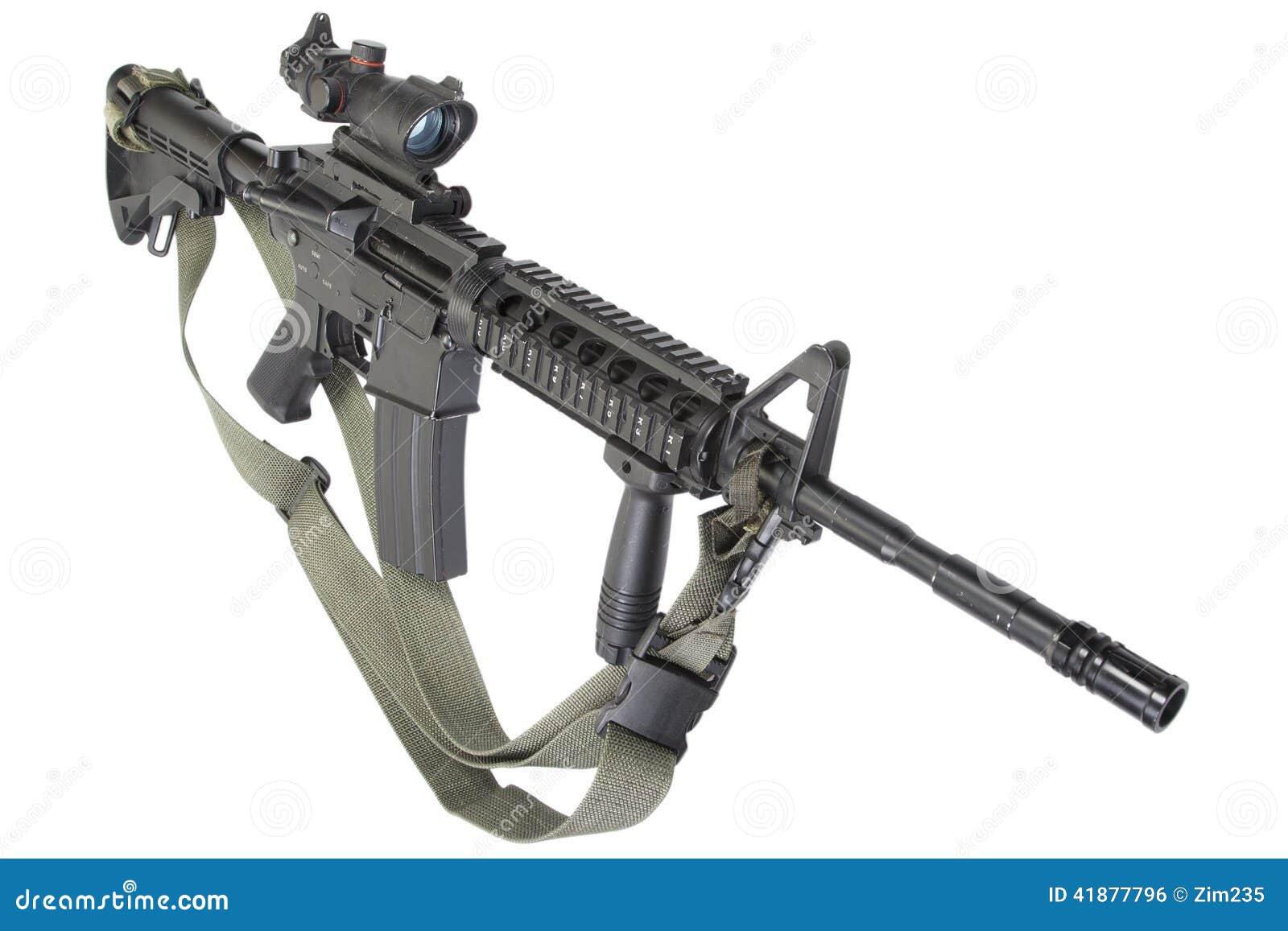 M4 carbine stock photo. Image of special, army, close - 41877796