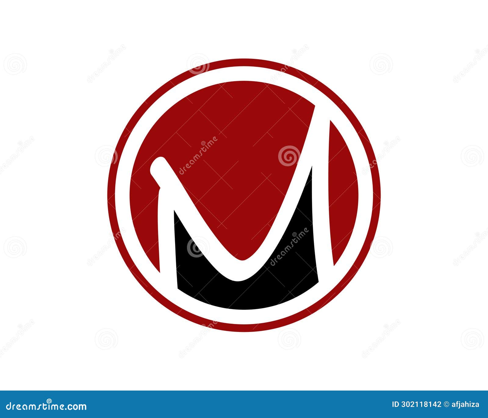 M Circle Logo Icon Template 1 Stock Vector - Illustration of business ...